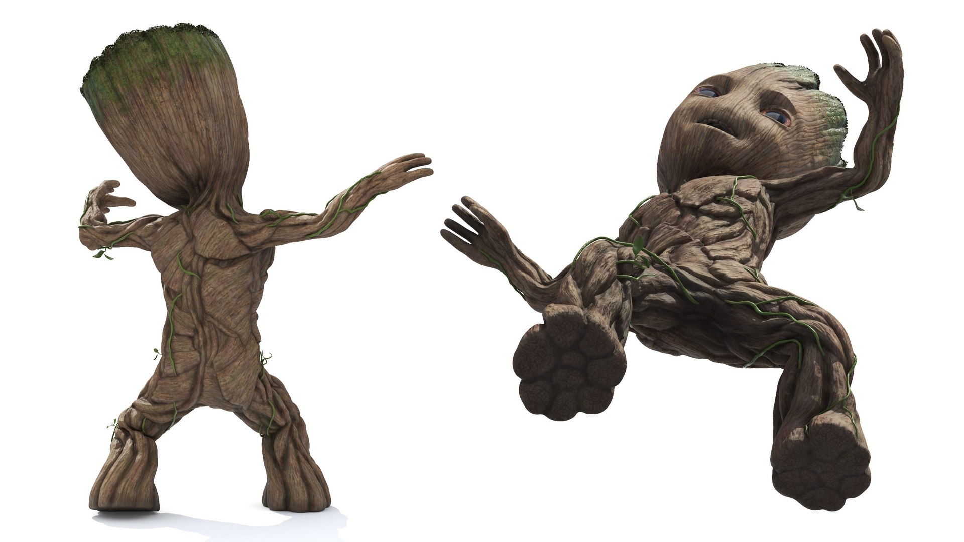 Little Groot Character Dancing Pose For 3D Print Model - TurboSquid 2286764
