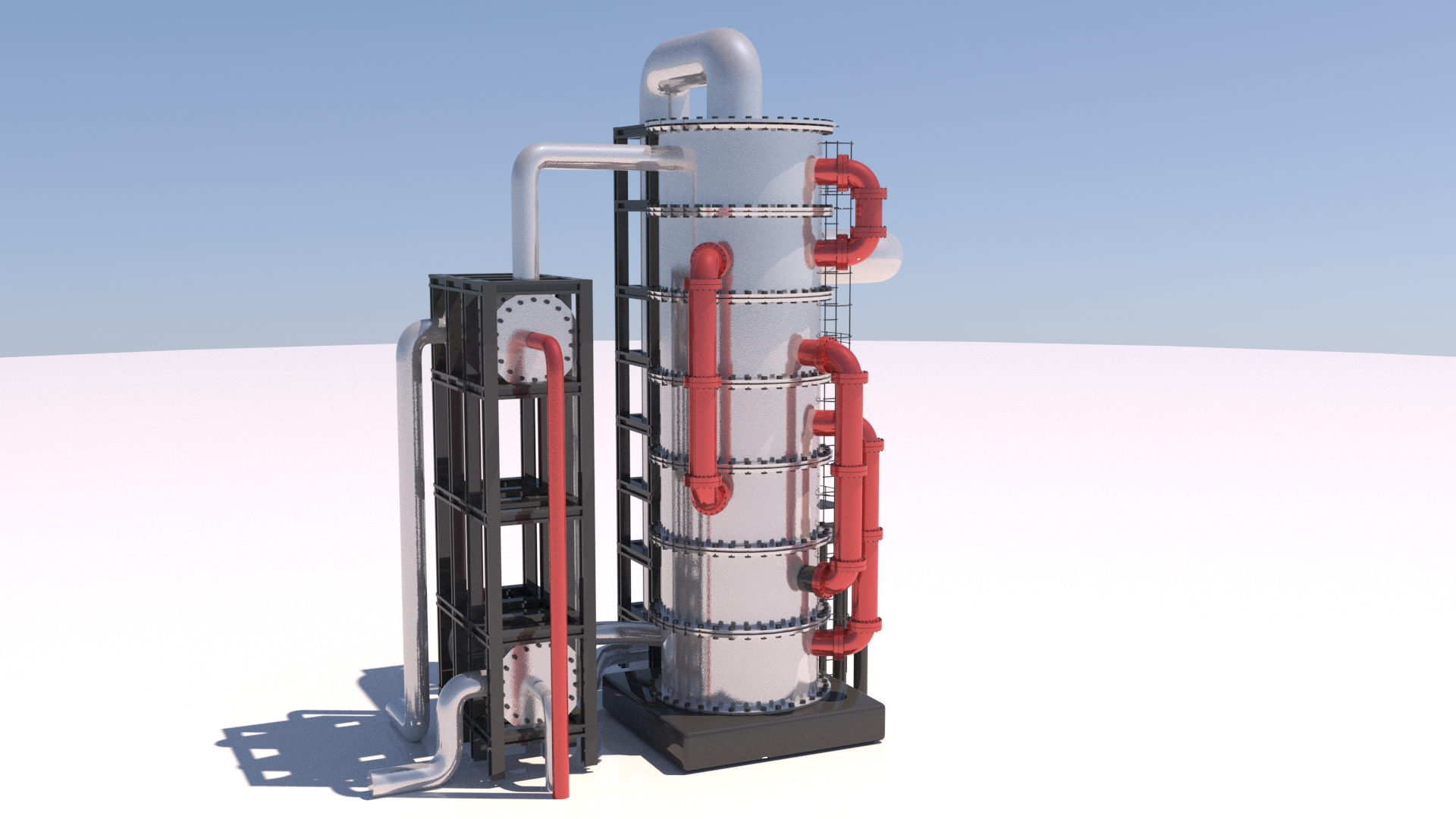 Refinery Distillation Column Model - TurboSquid 2018881
