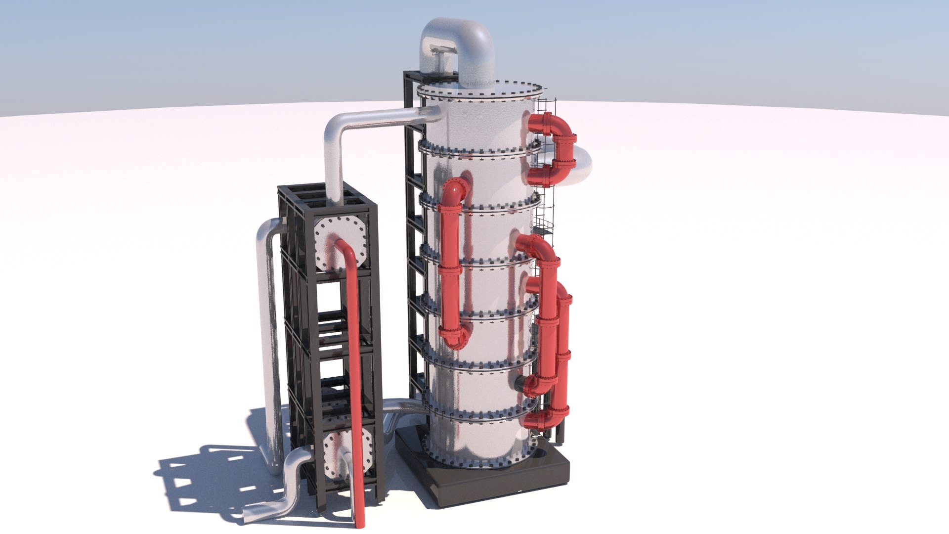 Refinery Distillation Column Model - TurboSquid 2018881