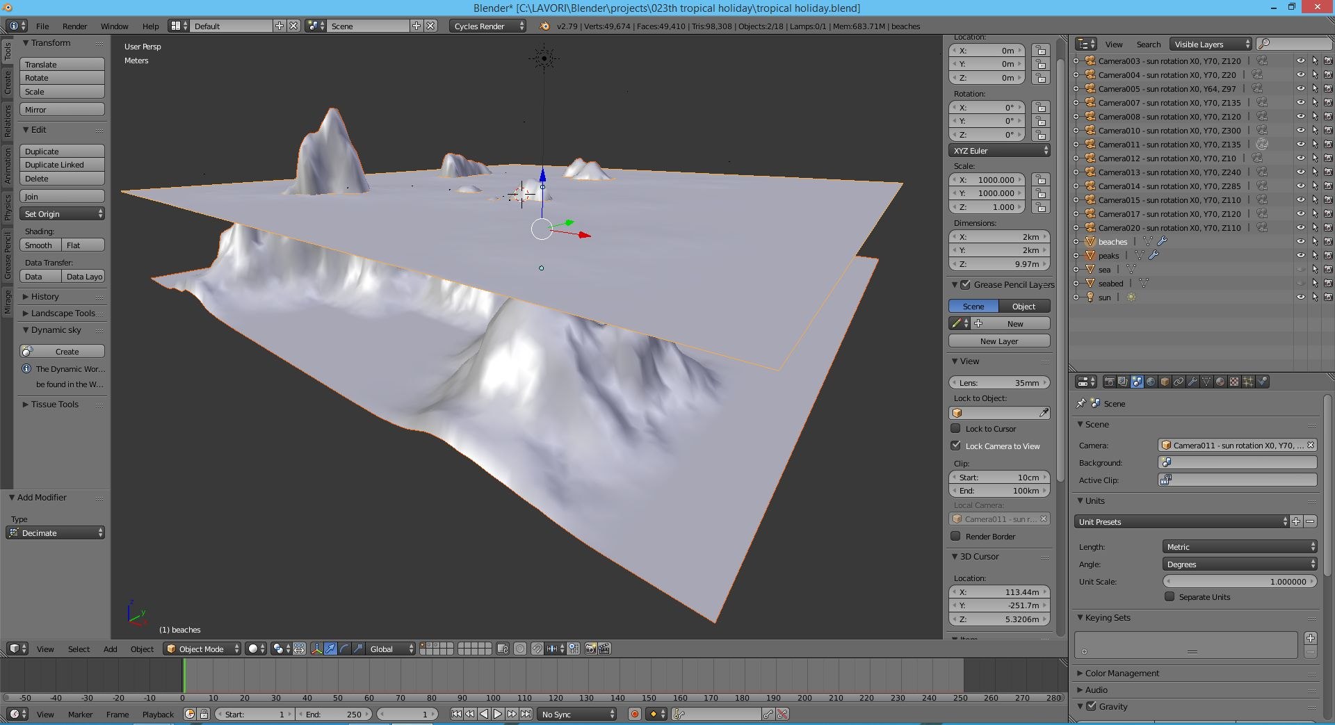 3D Environment Tropical Terrains Blender Model - TurboSquid 1416104