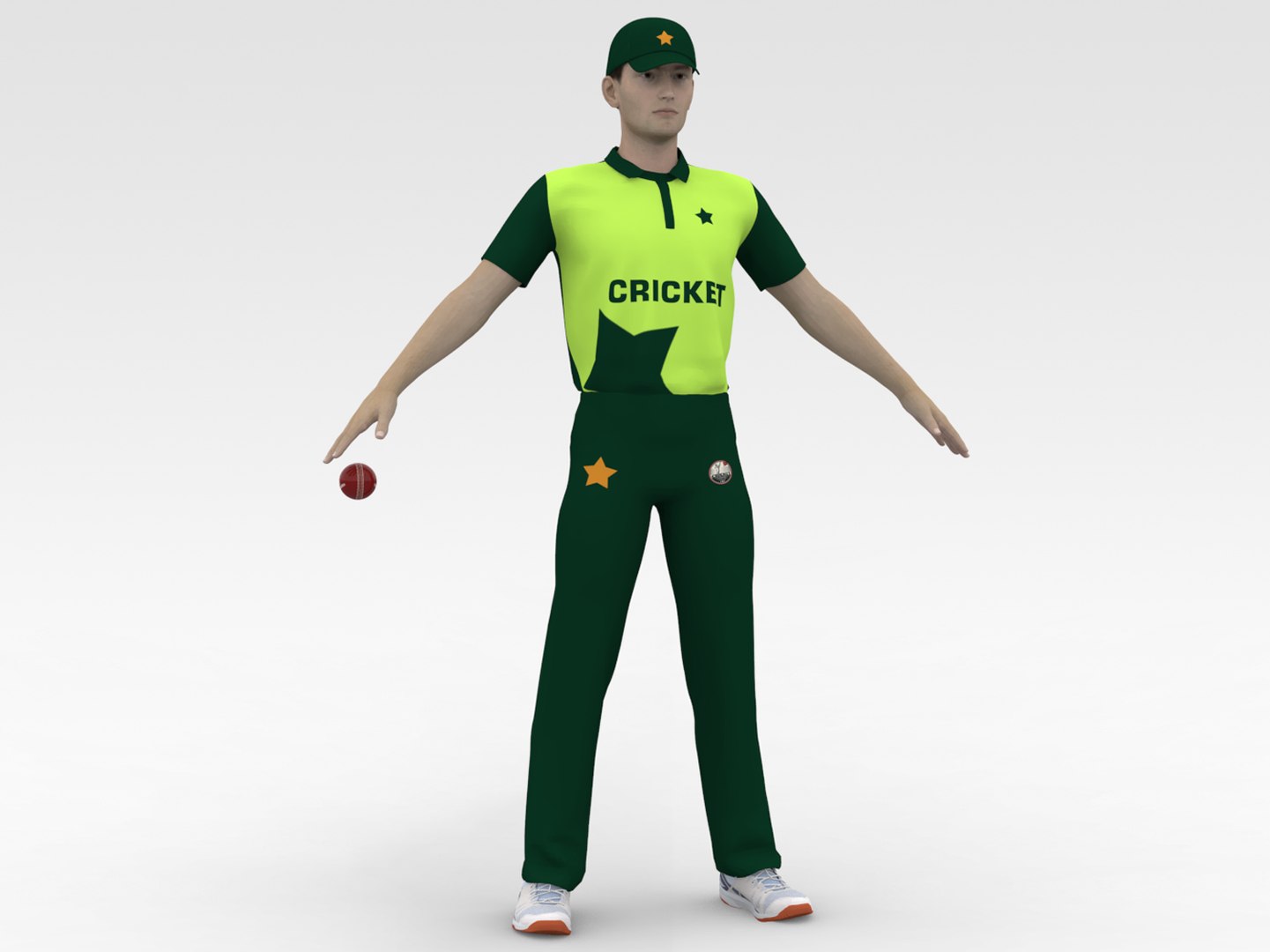 Cricket Bowler V3 3D Model - TurboSquid 1830494
