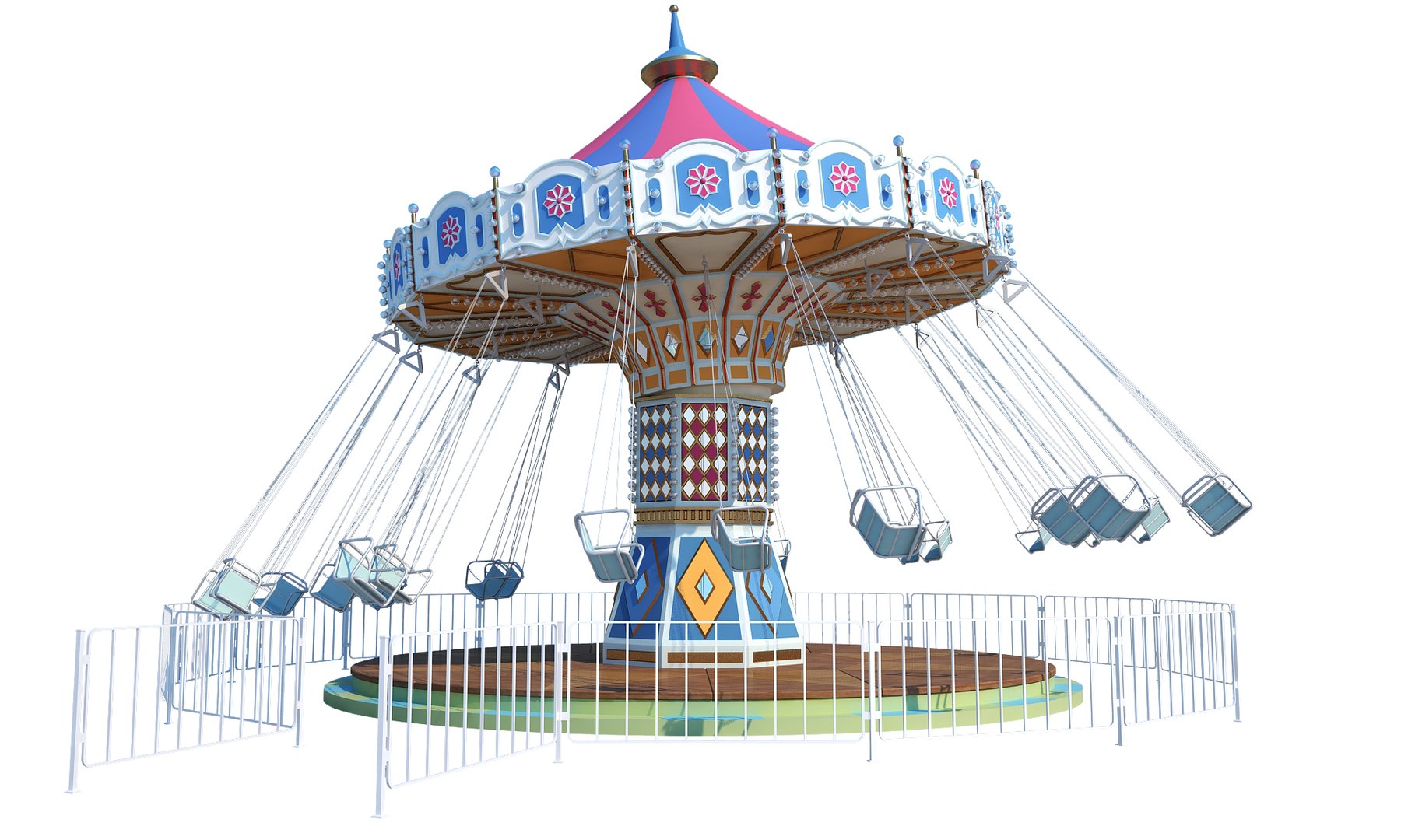 3D Funfair Fun Ride - TurboSquid 1551968