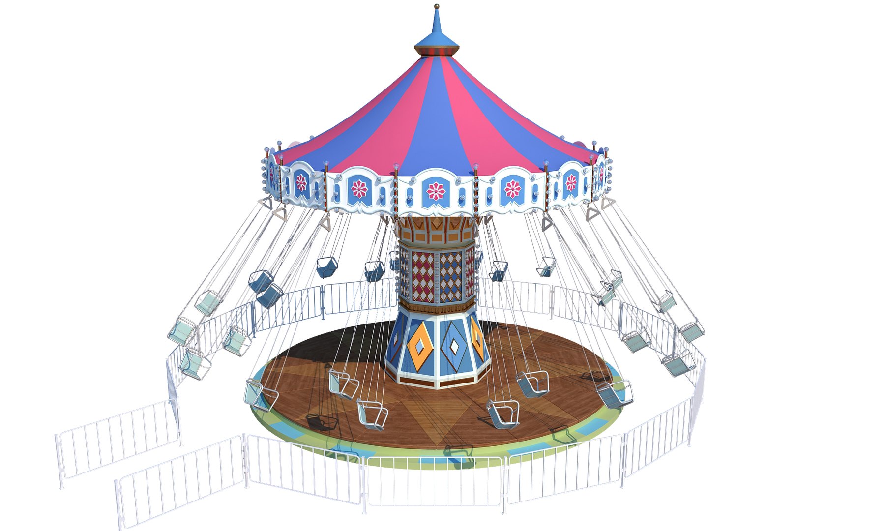 3D Funfair Fun Ride - TurboSquid 1551968