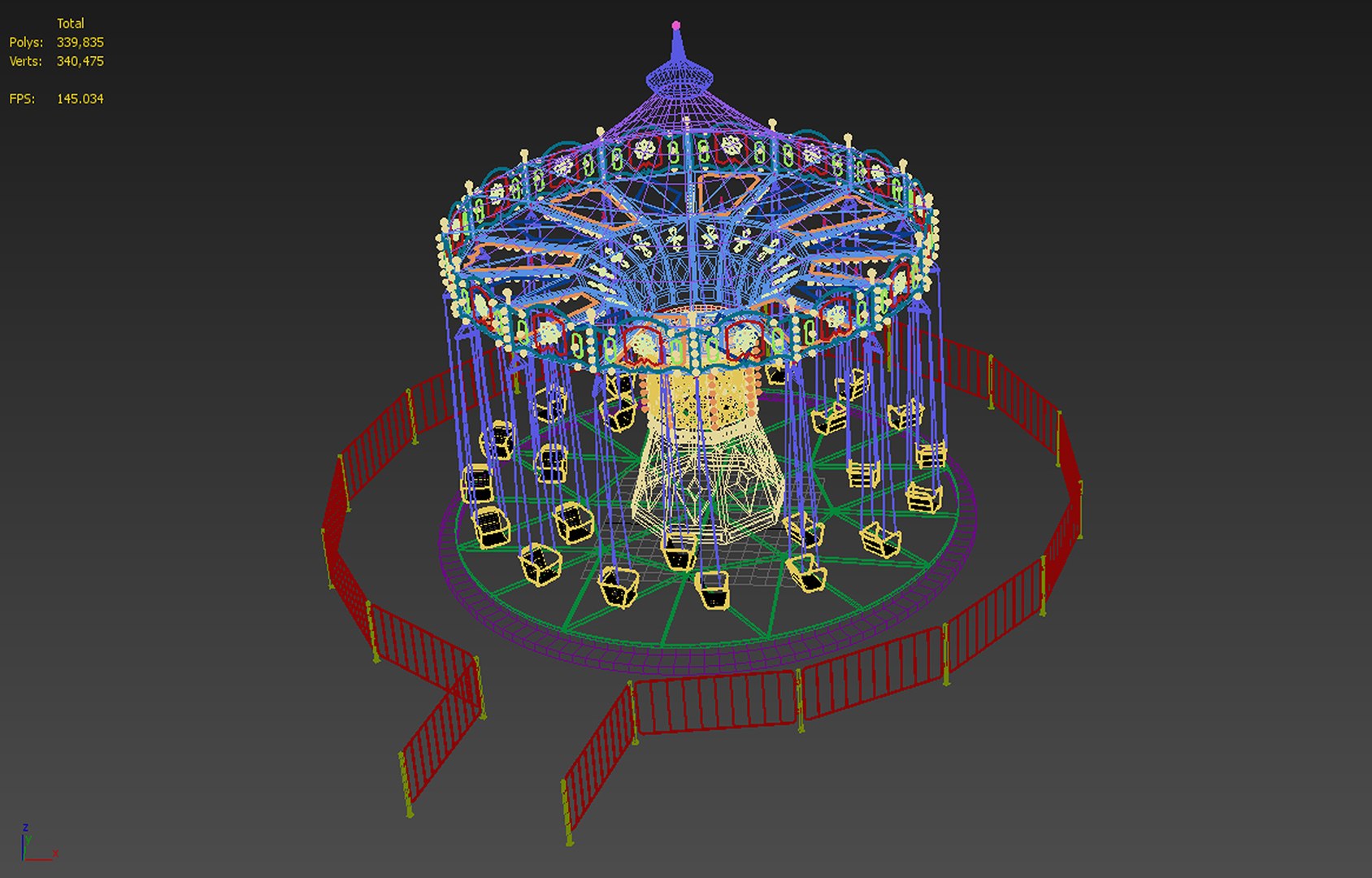 3D Funfair Fun Ride - TurboSquid 1551968