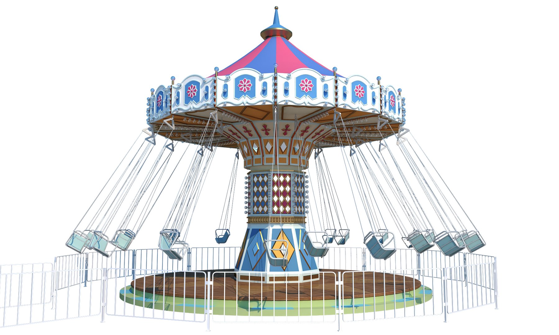 3D Funfair Fun Ride - TurboSquid 1551968