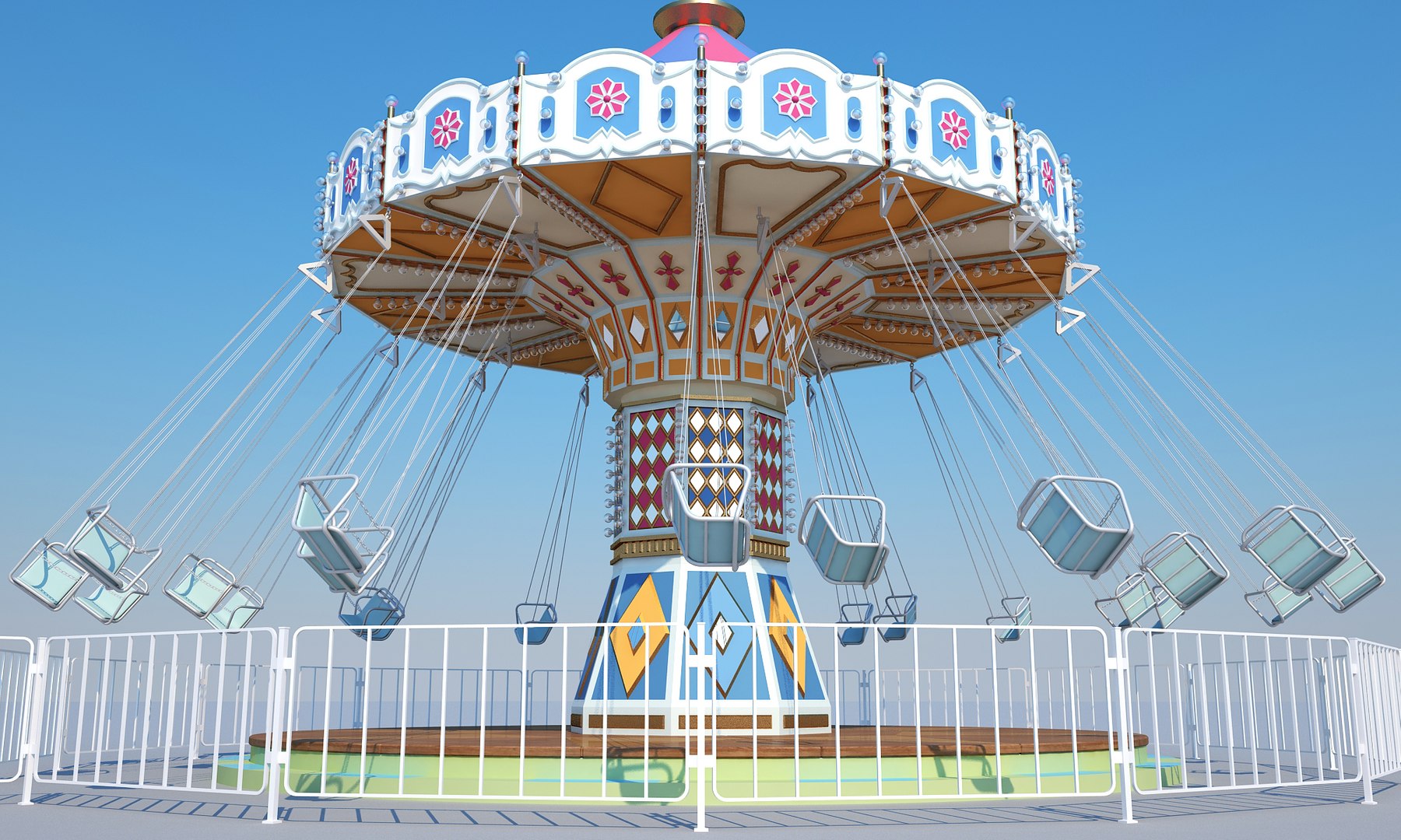 3D Funfair Fun Ride - TurboSquid 1551968