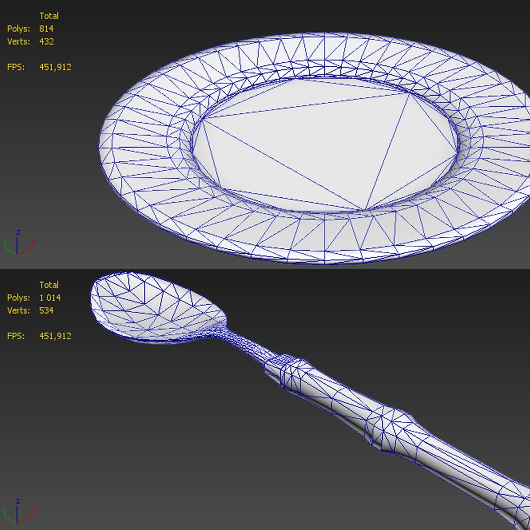 Set Modern Plate Unreal 3d Model
