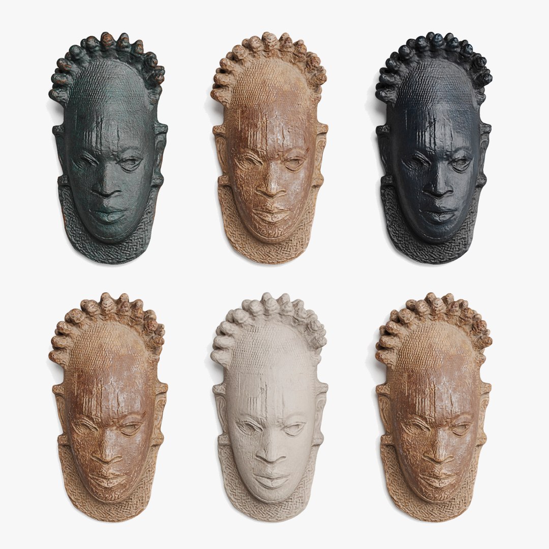 3D African Mask Wallmount Model - TurboSquid 1880042