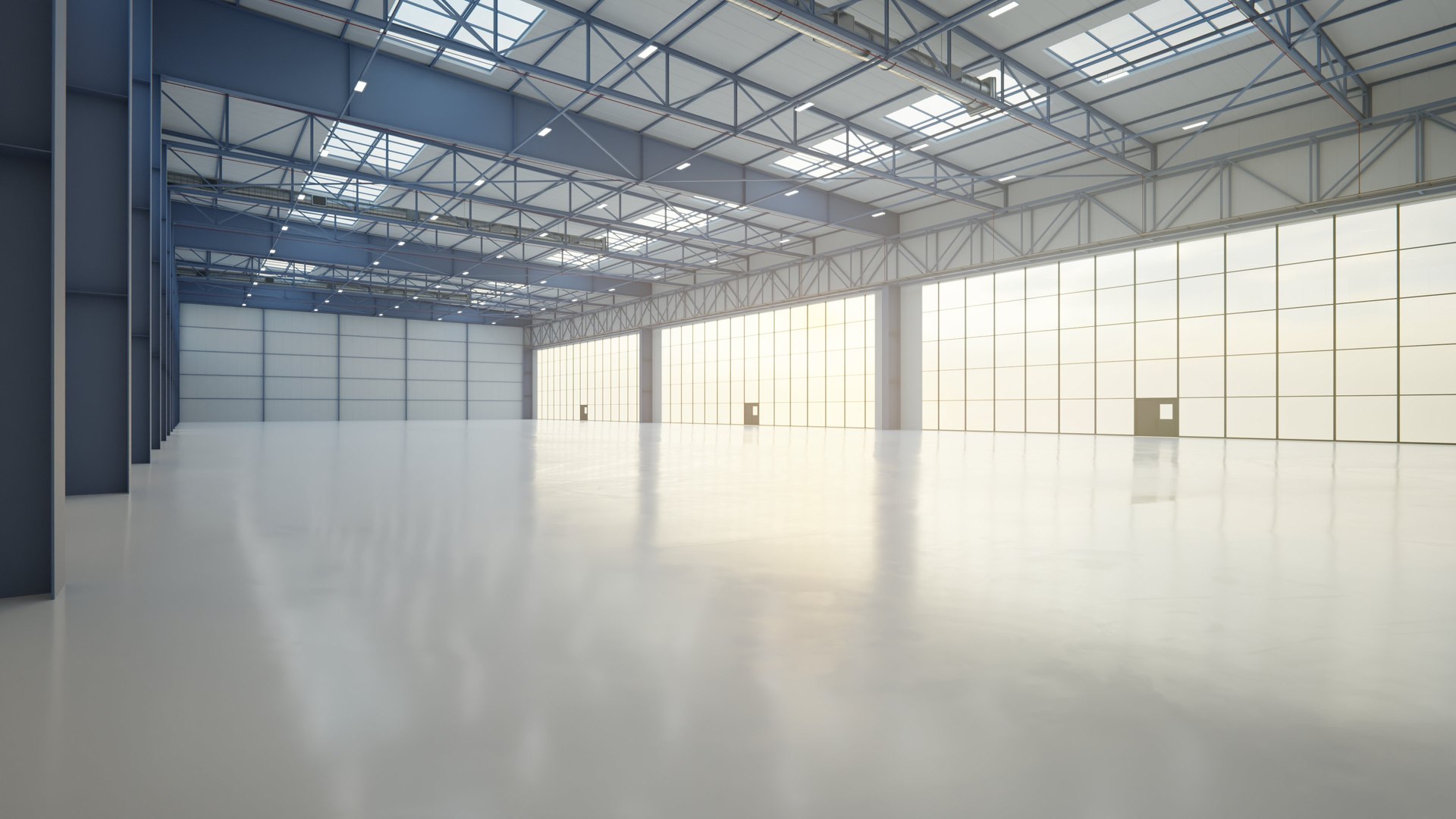 3D Model Airplane Hangar Interior 15 - TurboSquid 2100358