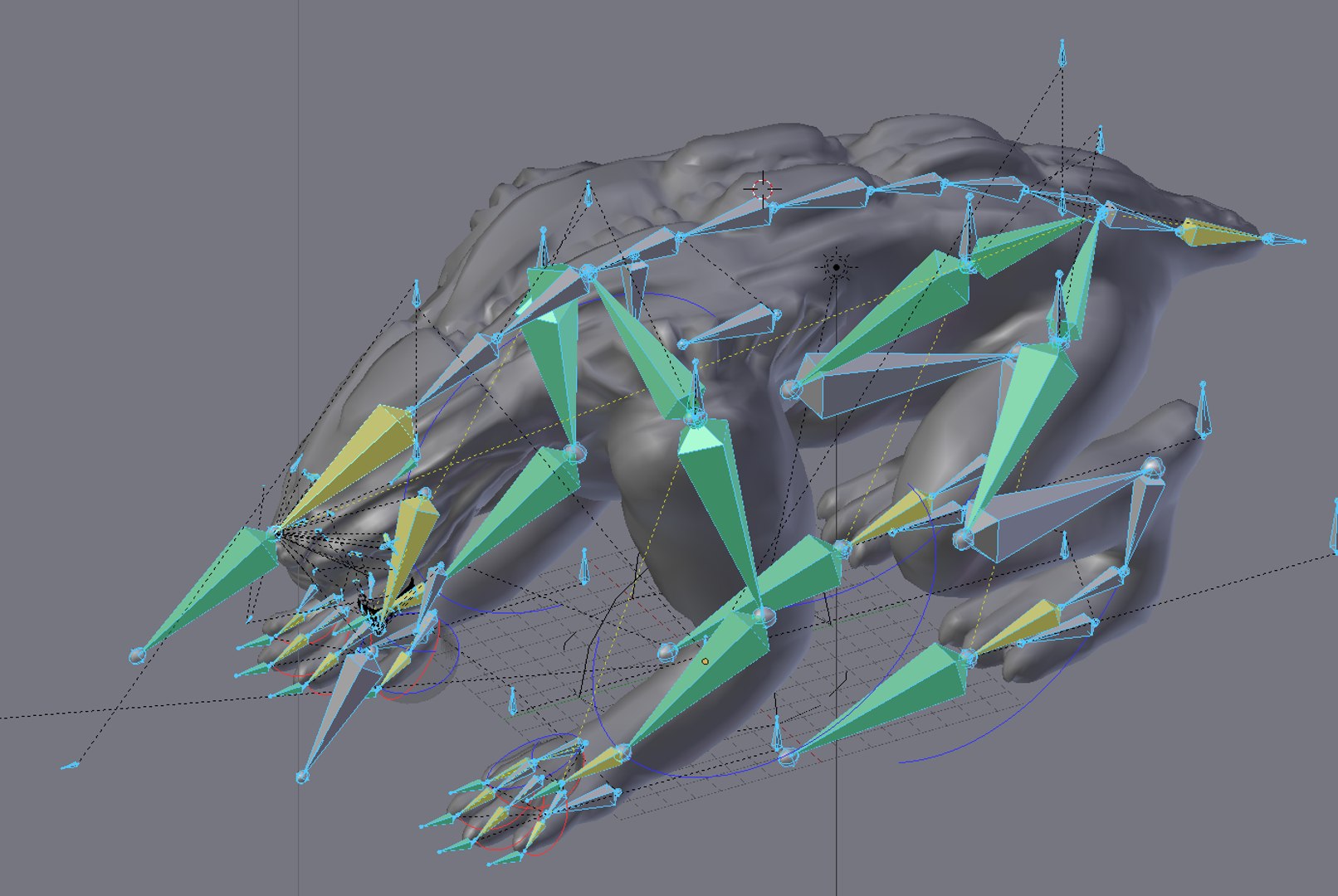 3d Alien Animal Rigged