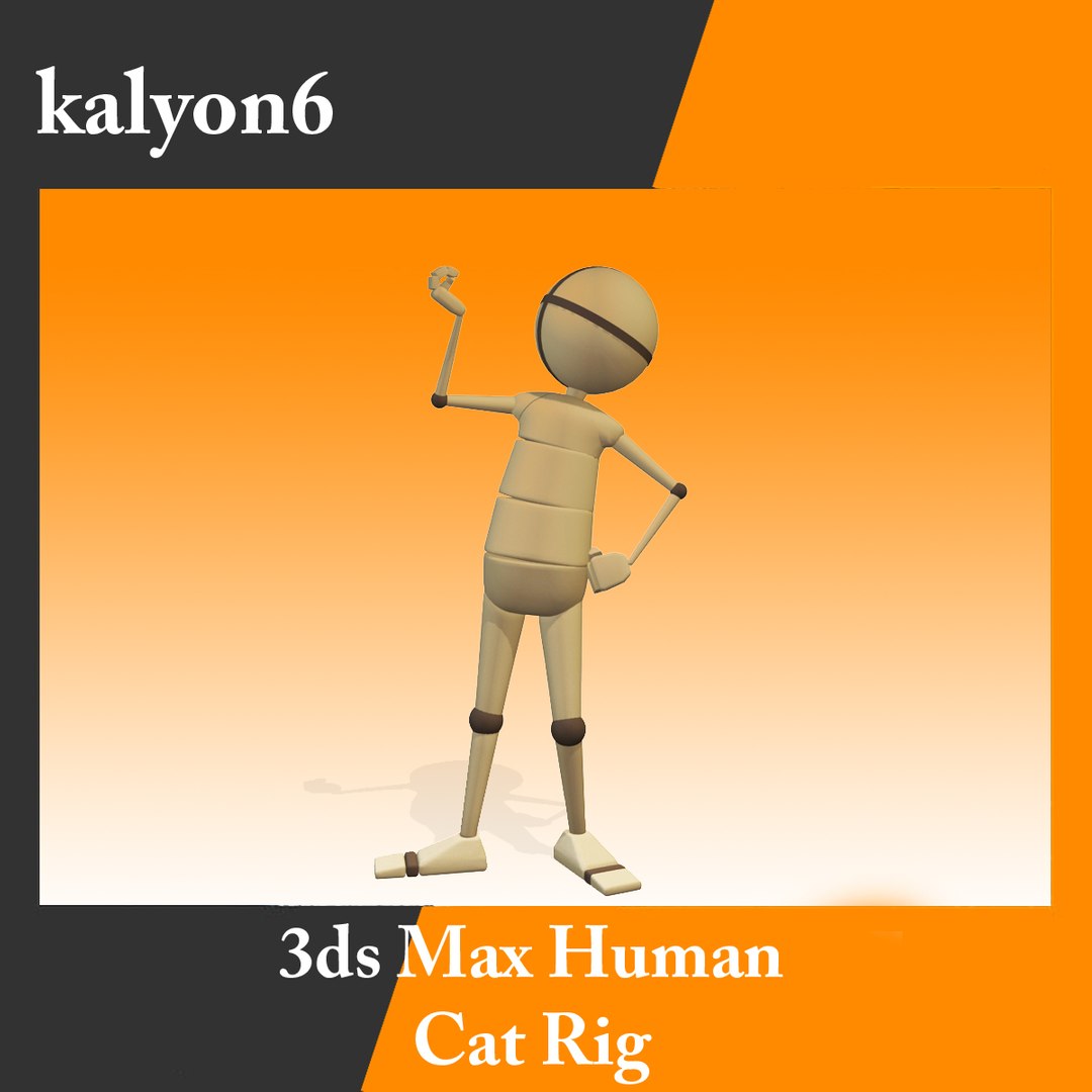 3dsmax Cat Rig Character