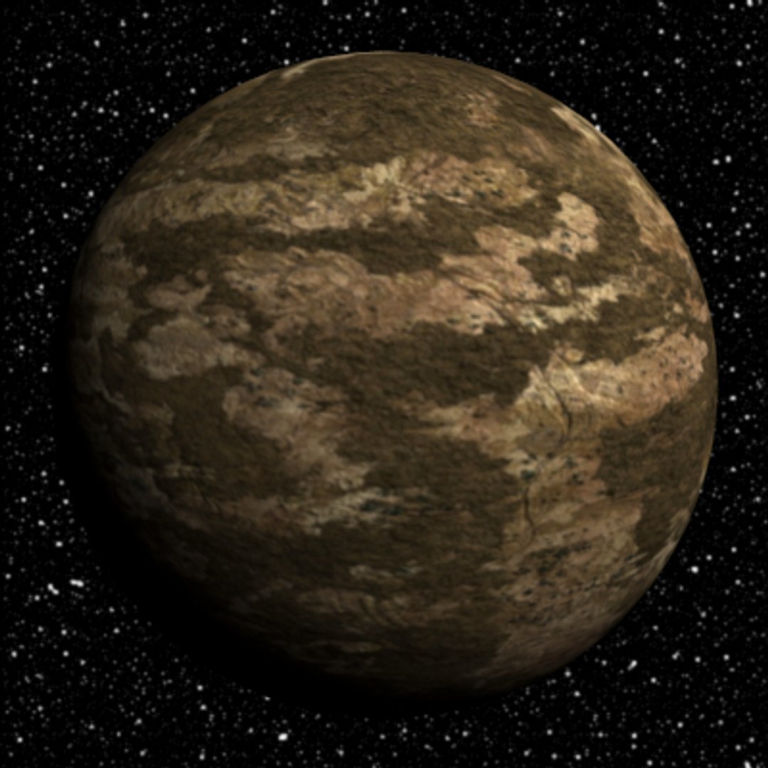 10 Dry Barren Planets 3d Model