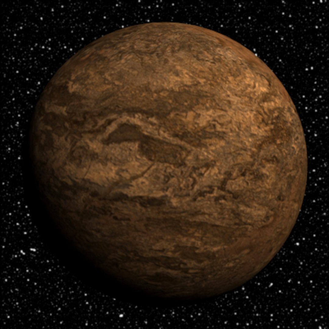 10 Dry Barren Planets 3d Model