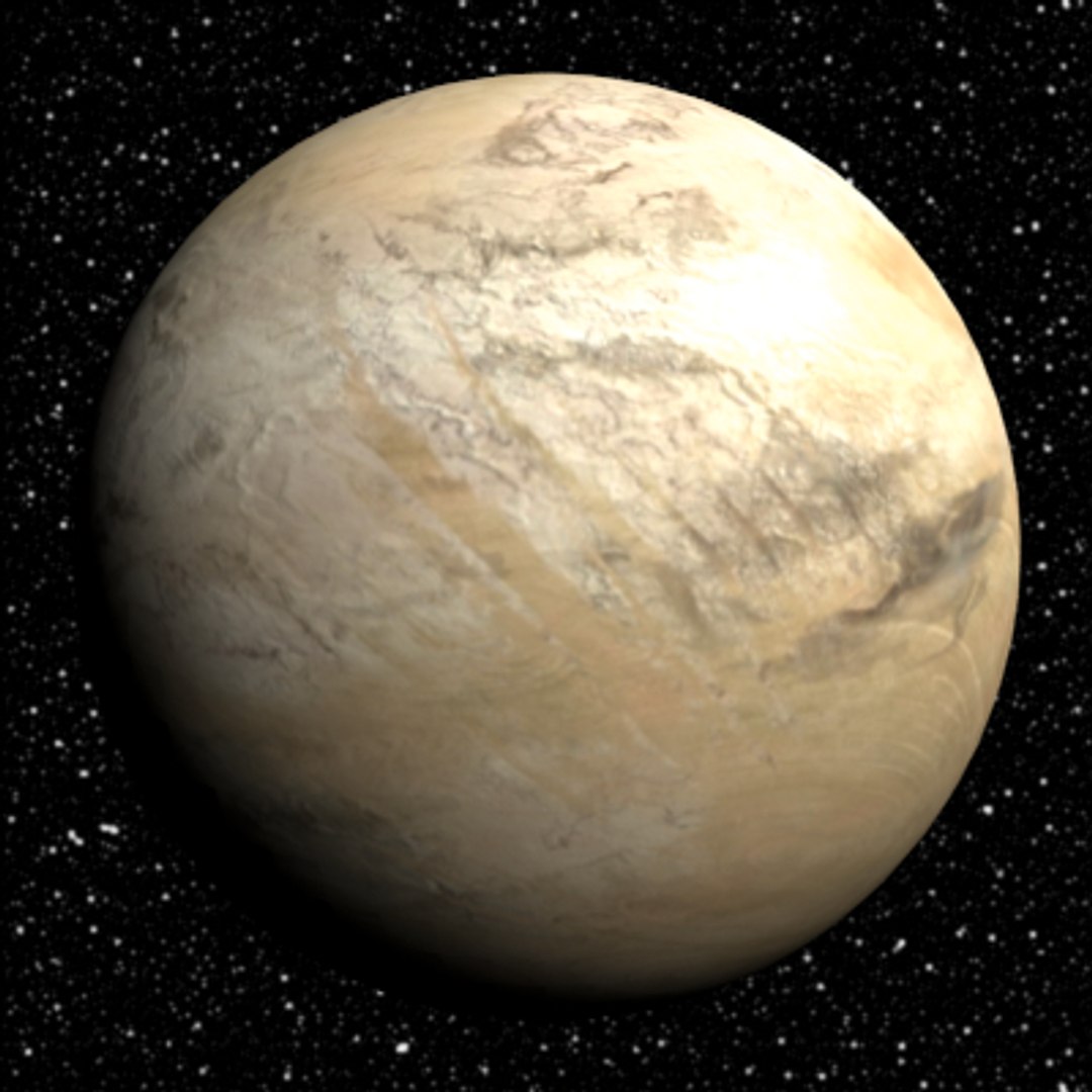 10 Dry Barren Planets 3d Model