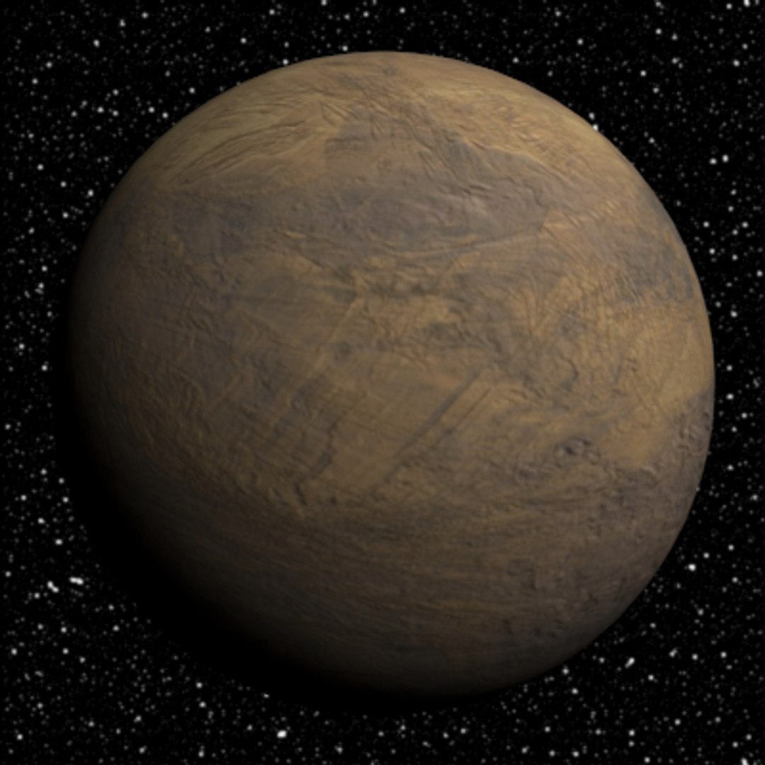 10 Dry Barren Planets 3d Model