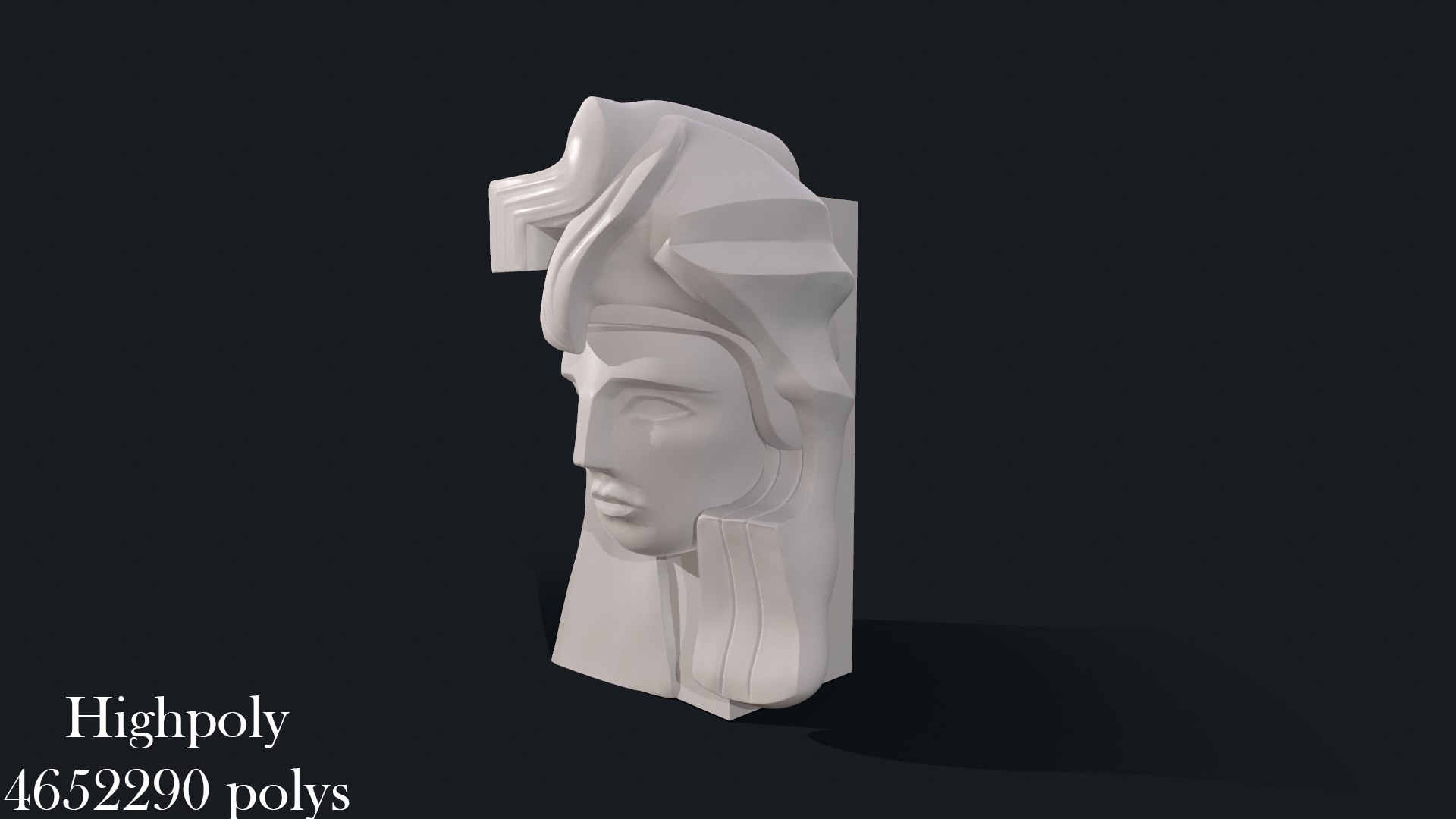 3D model Art Deco style bust sculpture Pacifica 3D print model ...