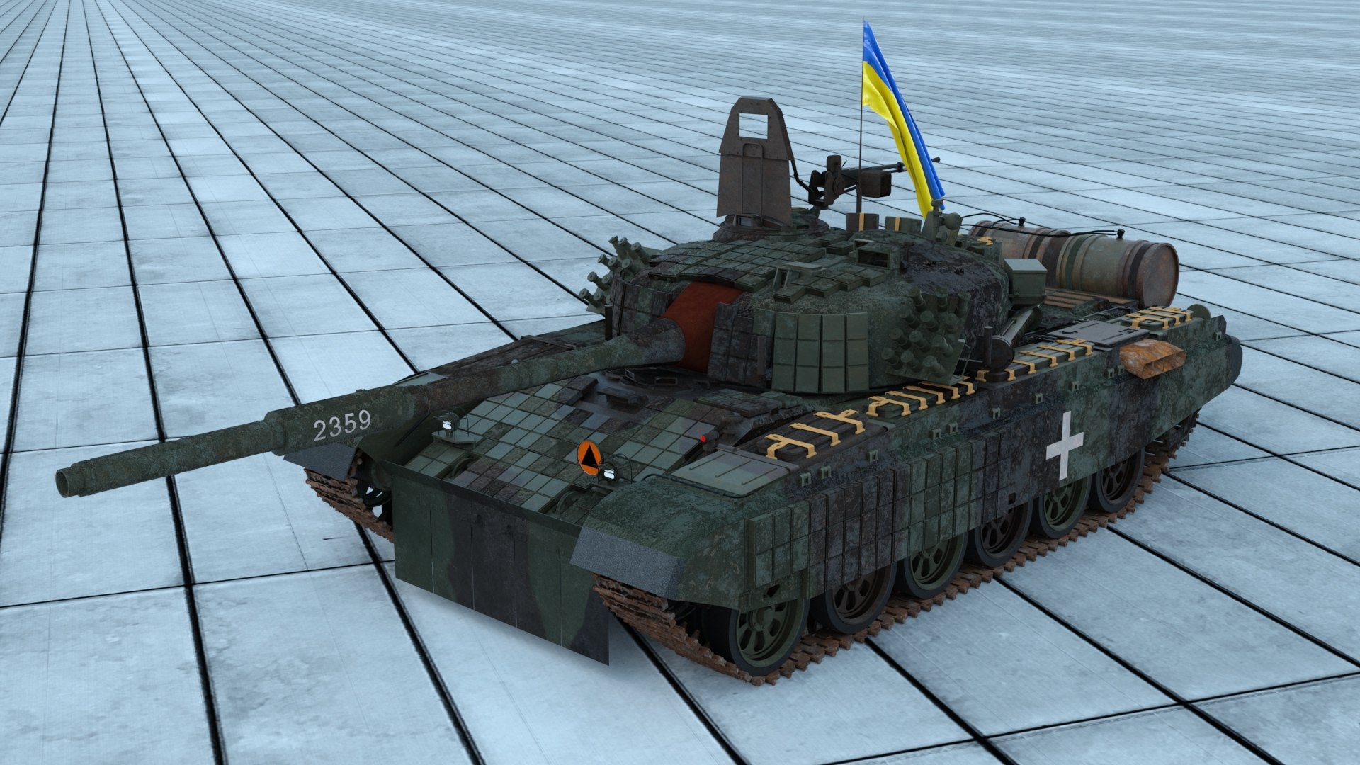 3D Model PT 91 Twardy Ukraina 3ds Max 2024 - TurboSquid 2260734