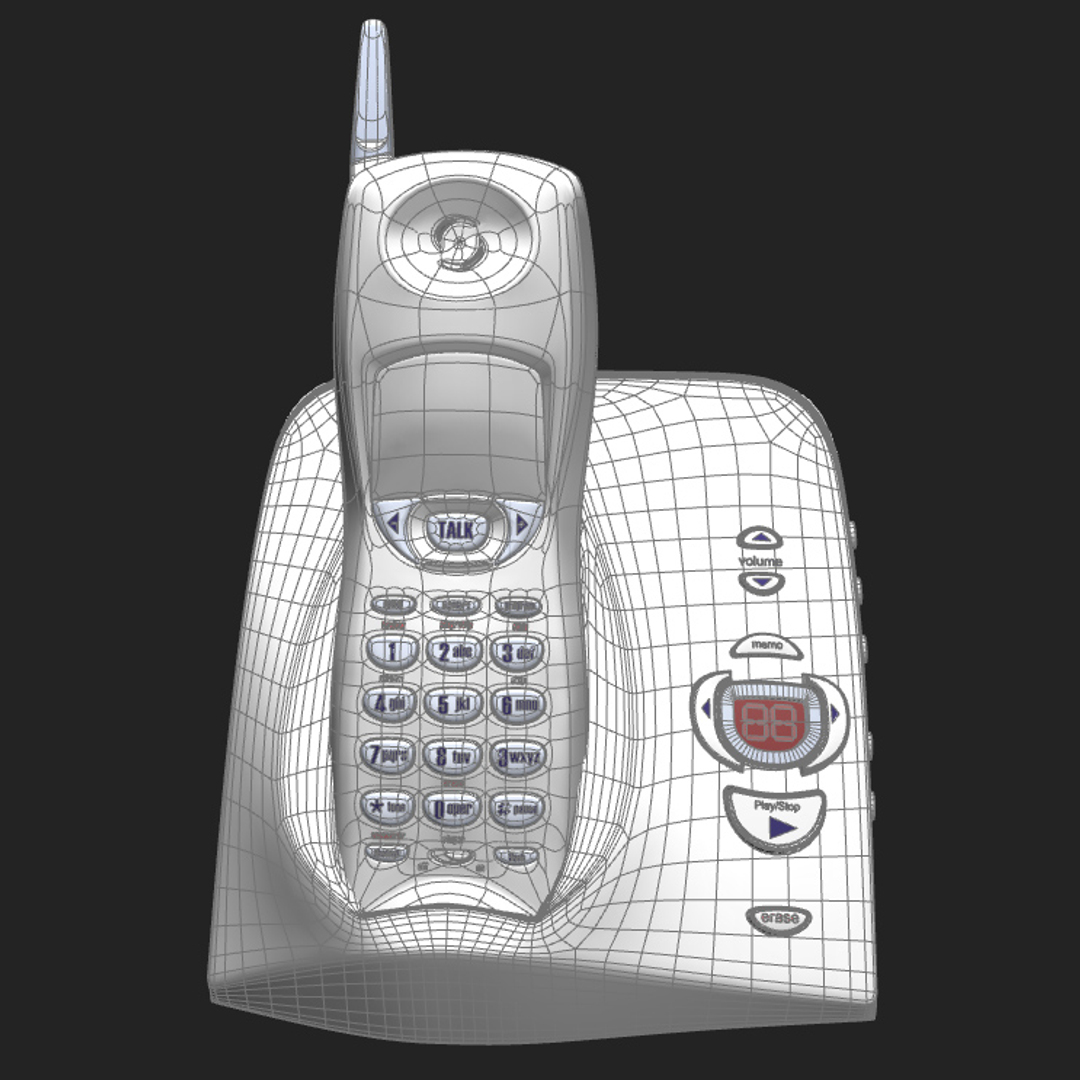 3d cordless telephone model