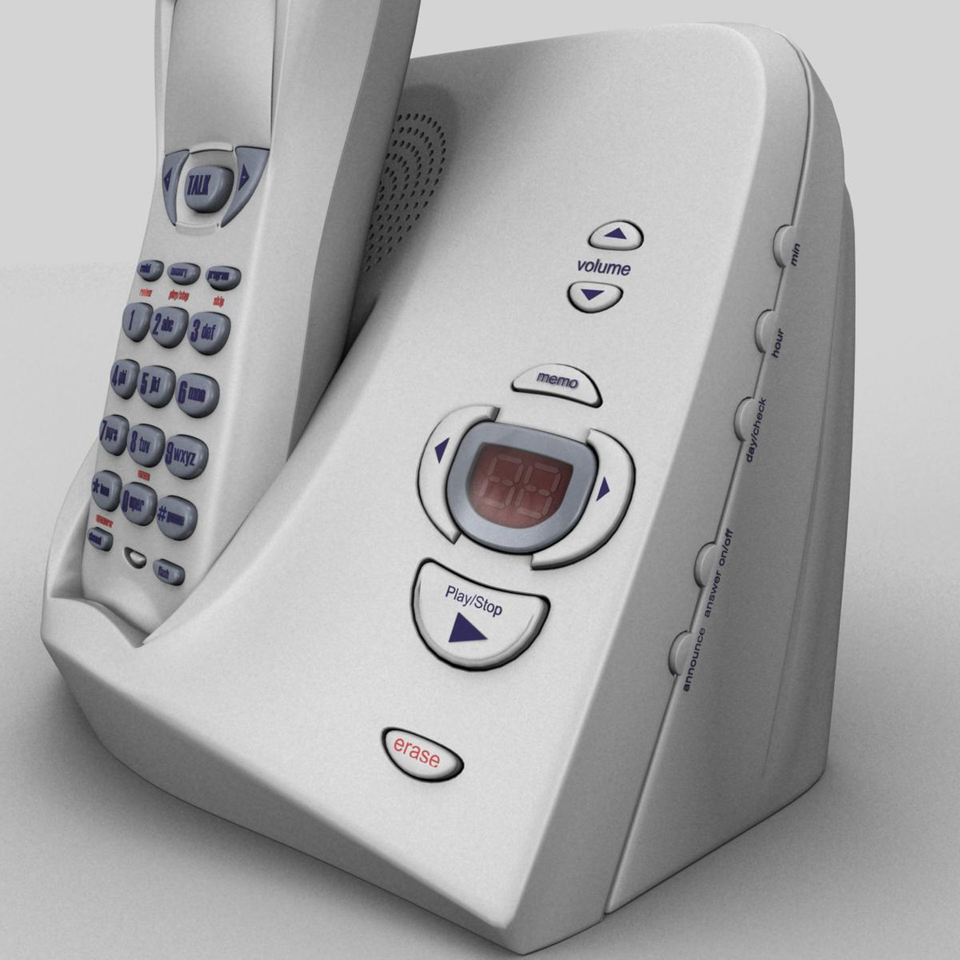 3d cordless telephone model