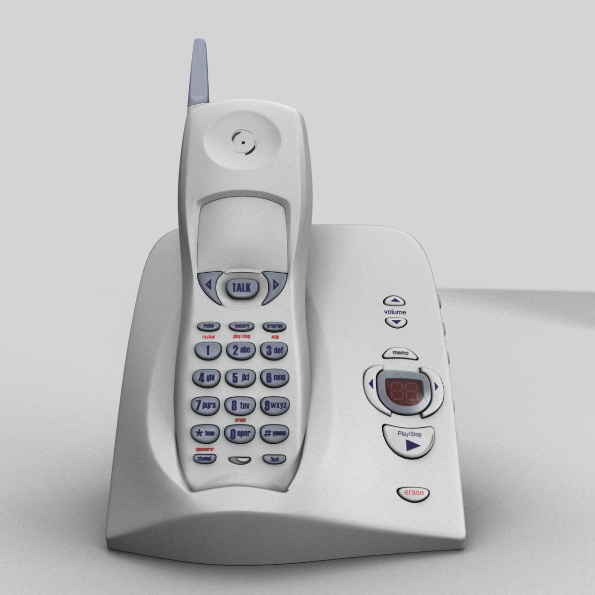 3d cordless telephone model