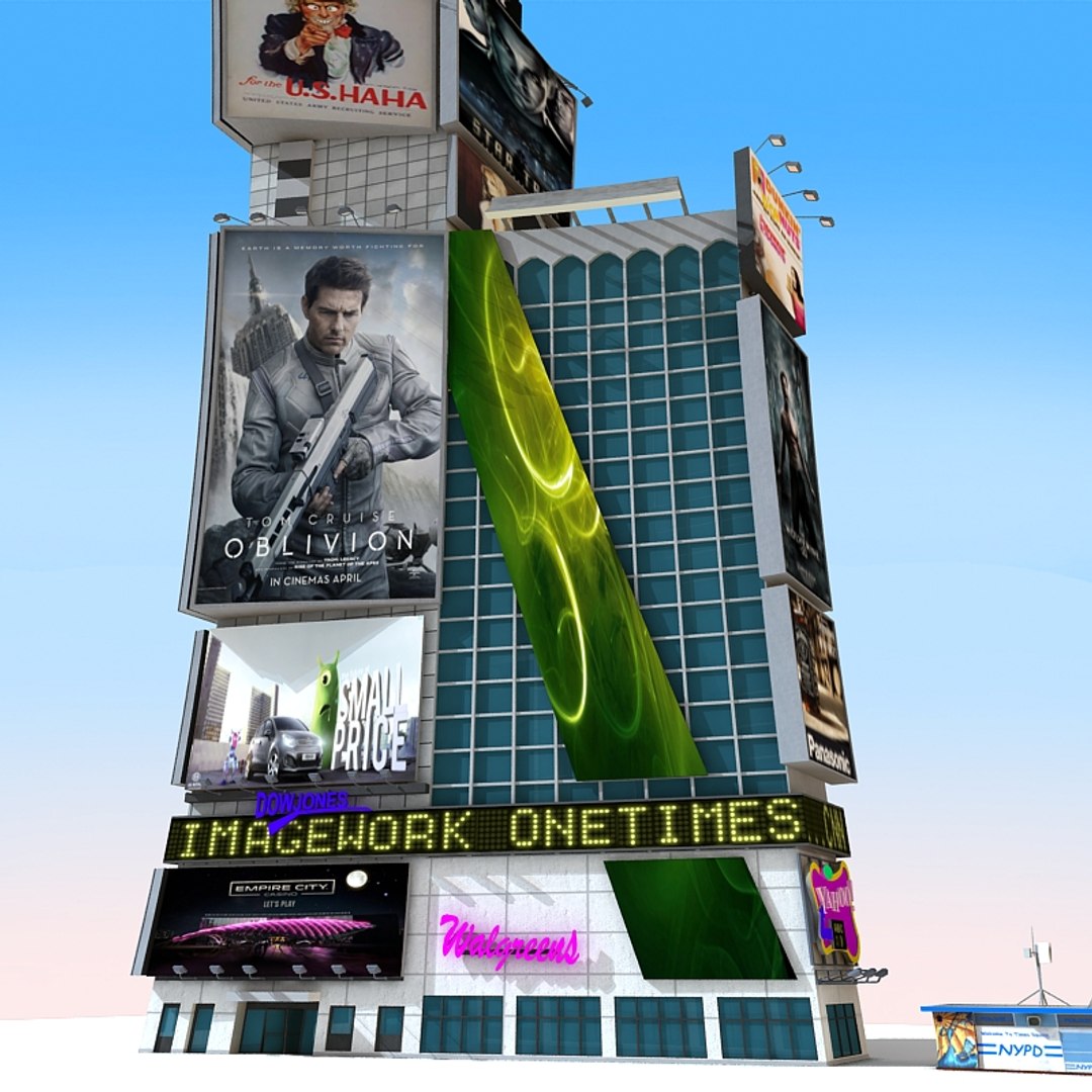 3d Model Cartoon Square