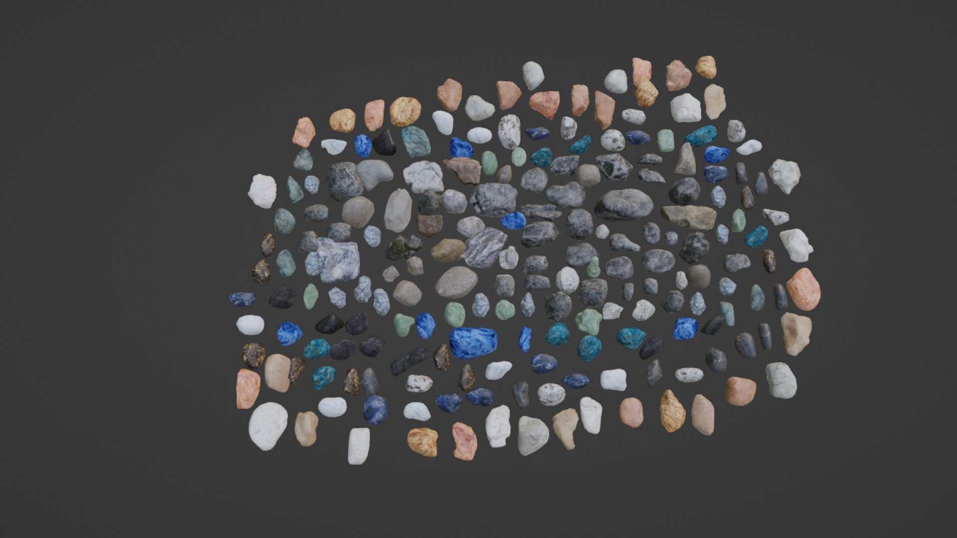 3D 200 stones model - TurboSquid 1853028