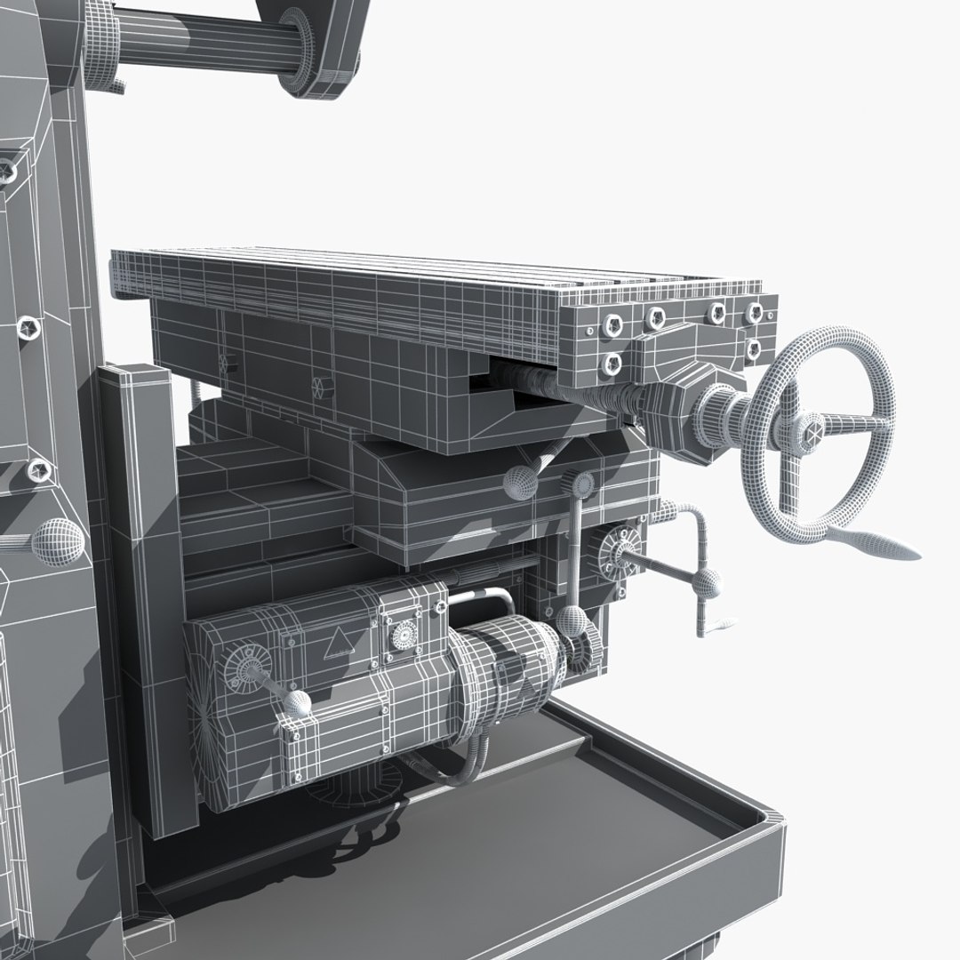 Milling machine model - TurboSquid 1382863