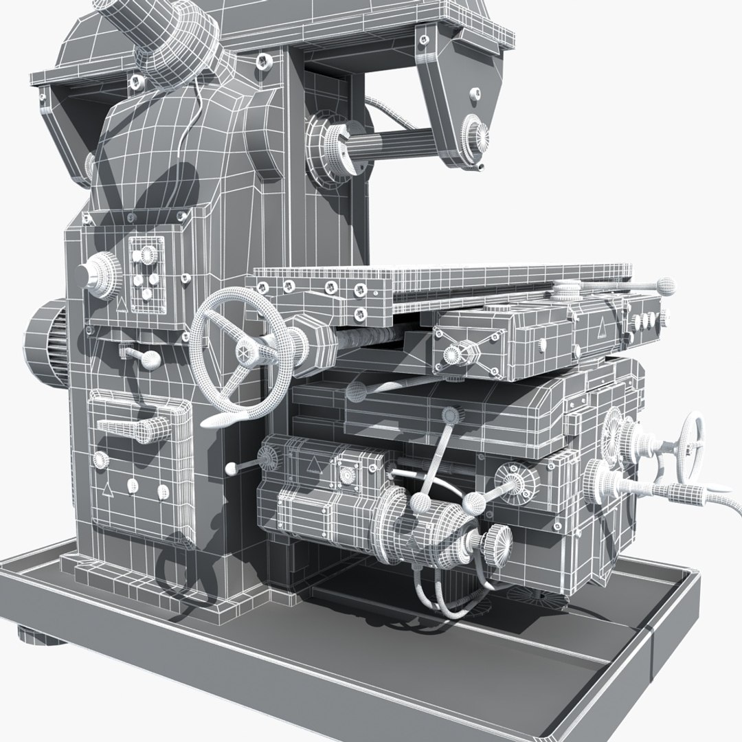 Milling machine model - TurboSquid 1382863