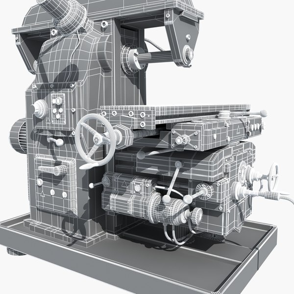 Milling machine model - TurboSquid 1382863