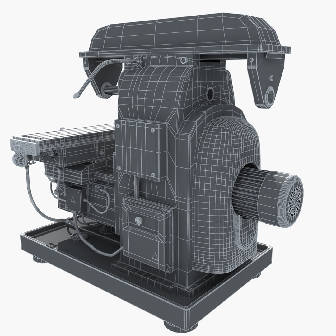 Milling Machine Model - TurboSquid 1382863