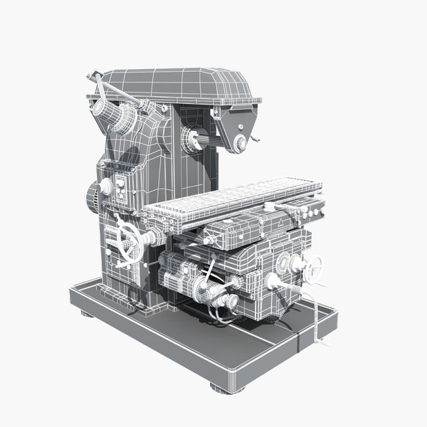 Milling machine model - TurboSquid 1382863
