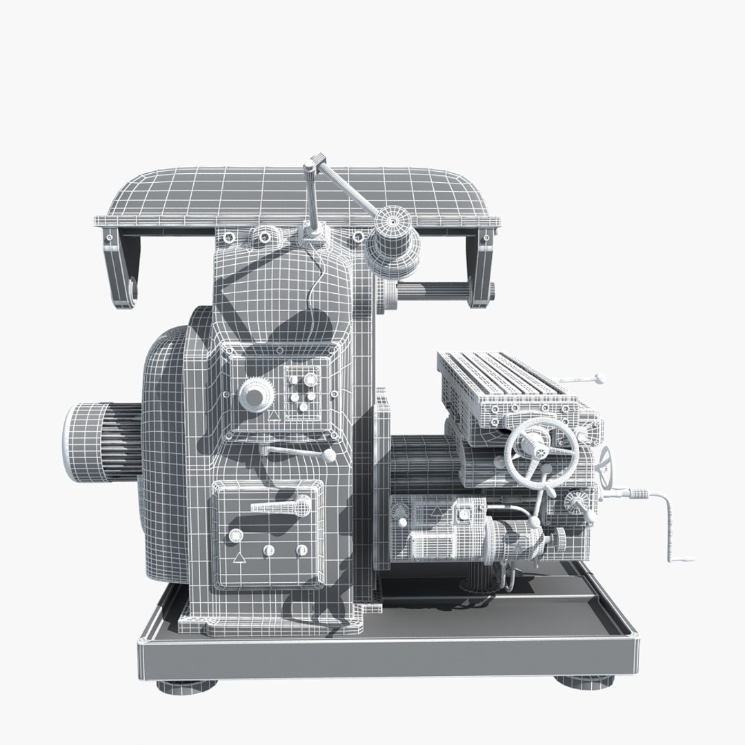 Milling Machine Model - TurboSquid 1382863