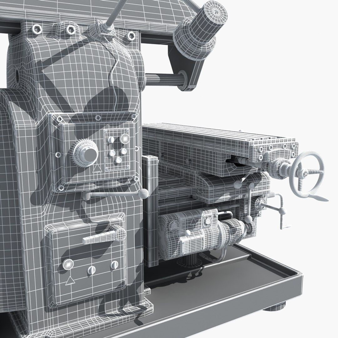Milling Machine Model - TurboSquid 1382863
