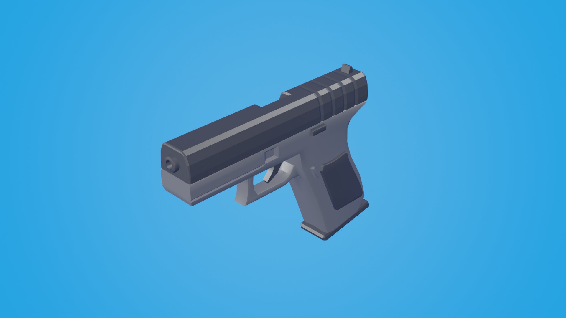 Glock Gun with Bullet 3D model - TurboSquid 2008670