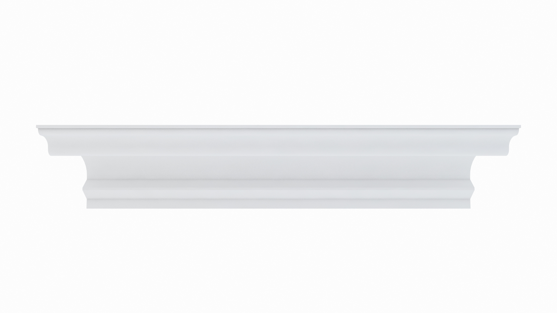 3D Cornice 105 Straight Model - TurboSquid 2026394