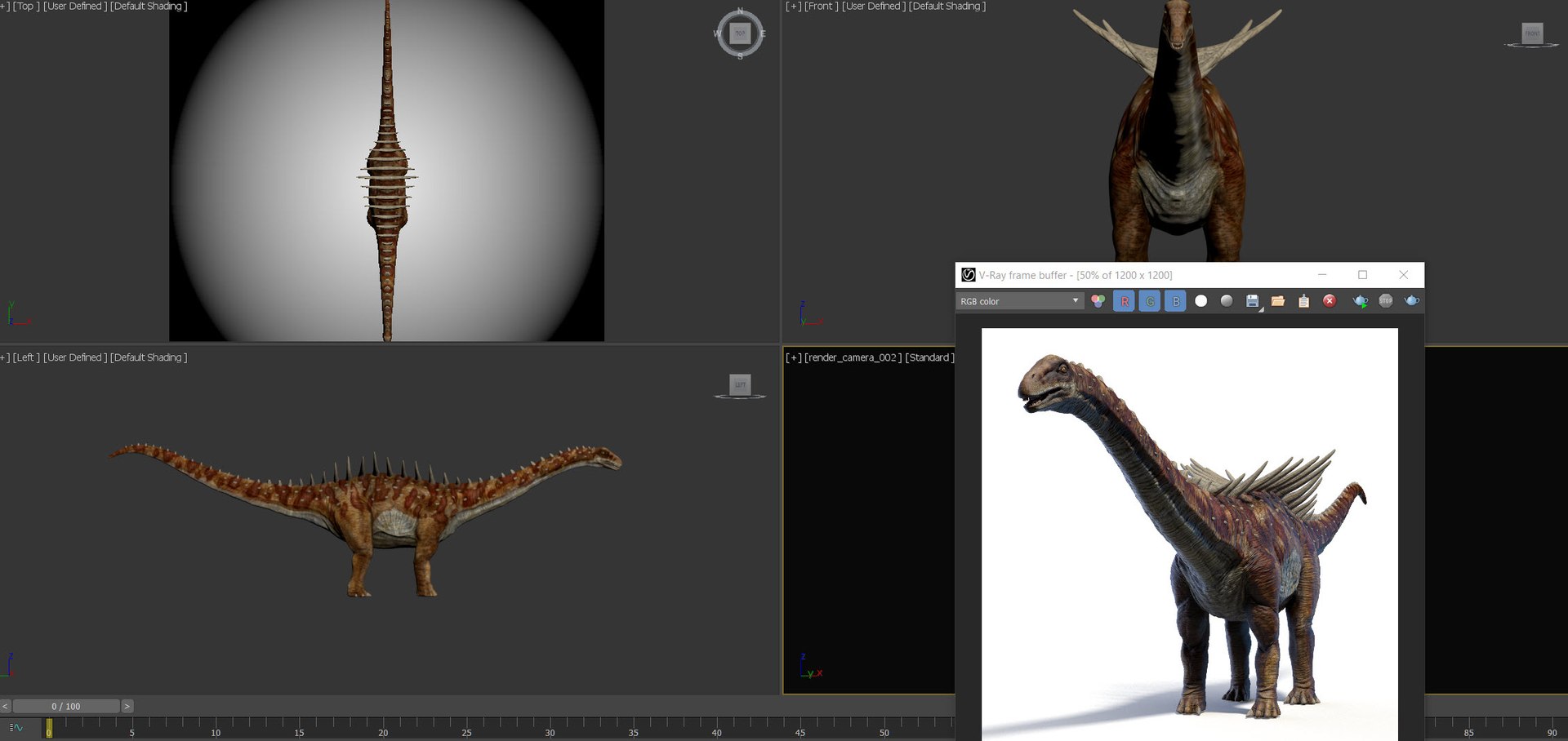 Agustinia Static Model - TurboSquid 1896874