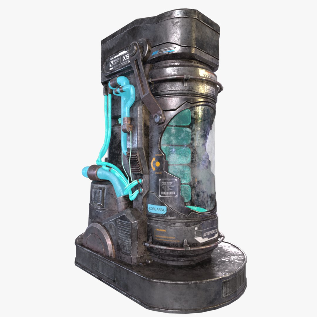 3D Cryopod Stasis Tube - TurboSquid 2198313