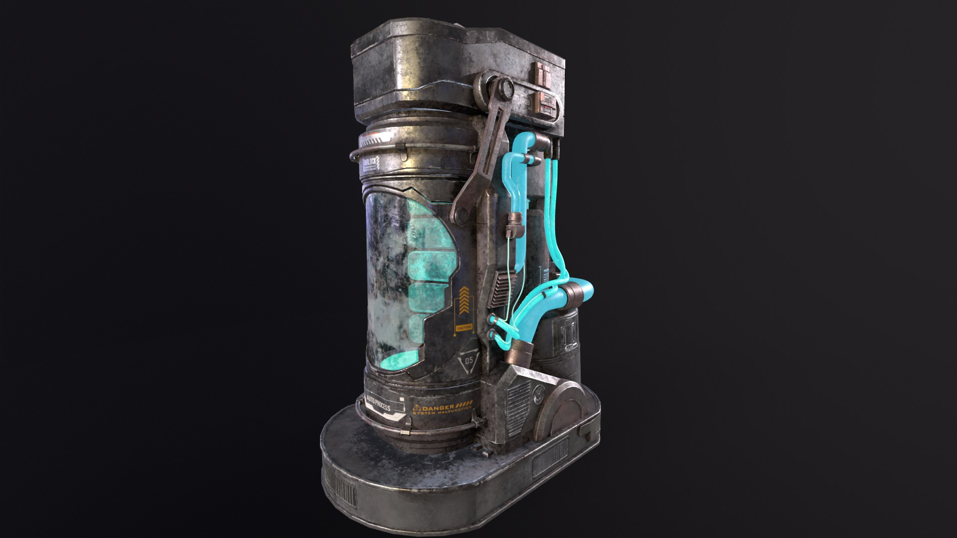 3D Cryopod Stasis Tube - TurboSquid 2198313