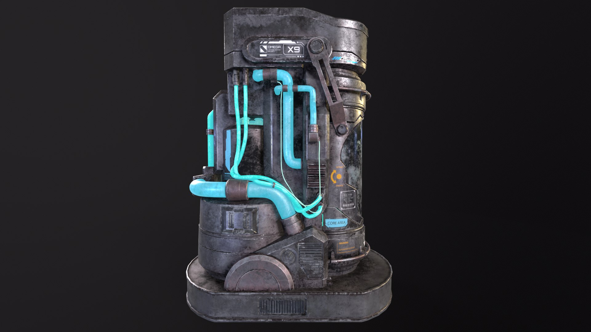 3D Cryopod Stasis Tube - TurboSquid 2198313