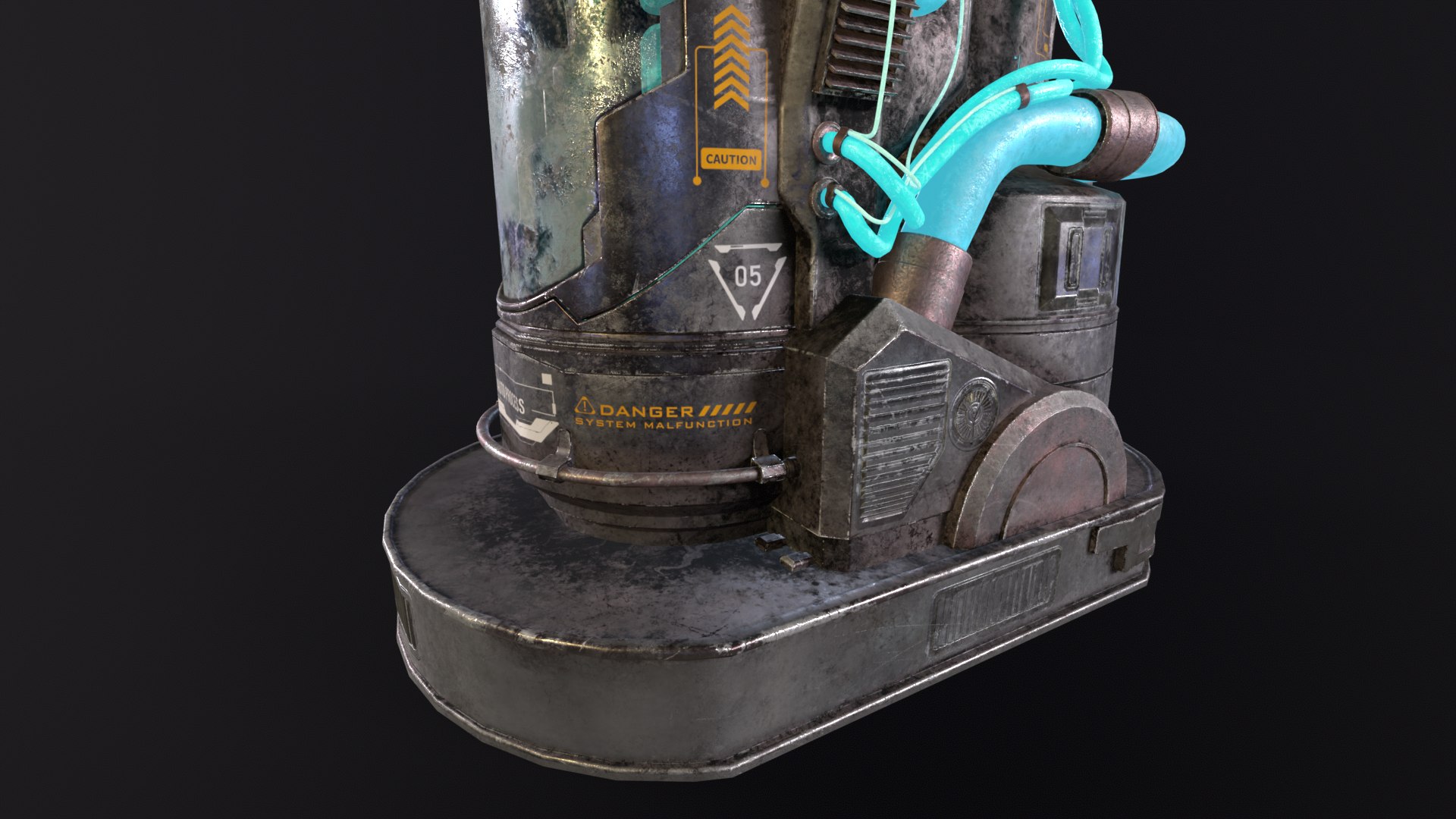 3D Cryopod Stasis Tube - TurboSquid 2198313