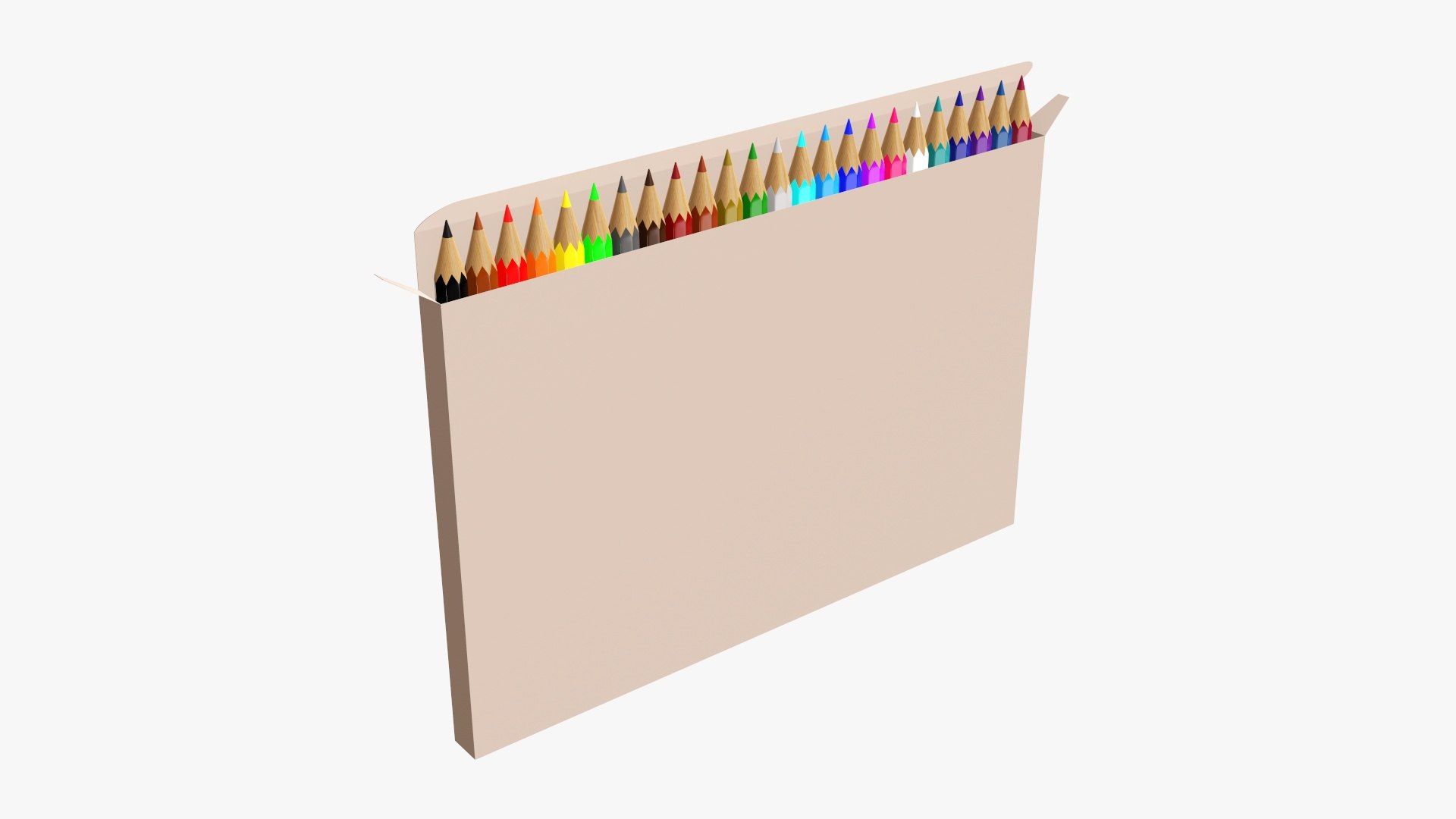 Pencil box color 3D - TurboSquid 1666595