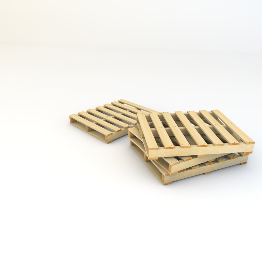 Shipping Palettes Boxes Obj