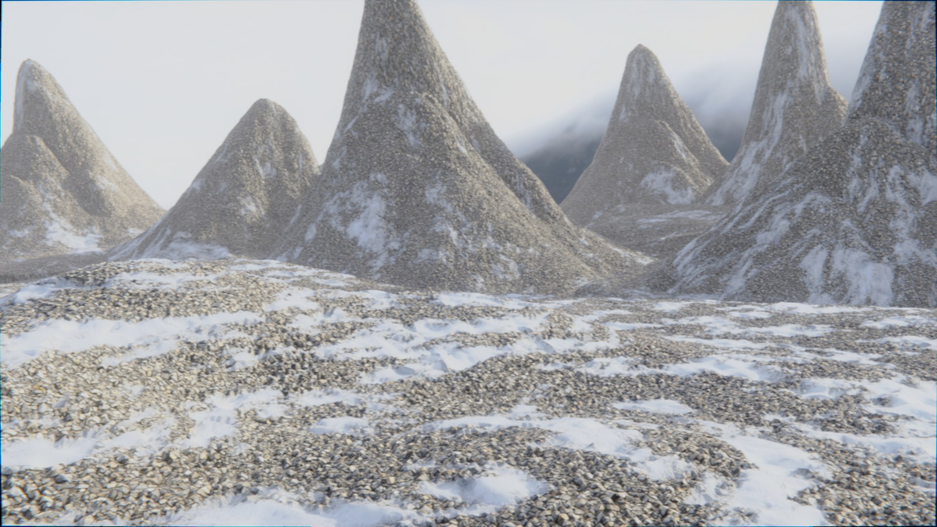 3D Landscapes 1 - Snowy Mountain 1a - TurboSquid 1759211
