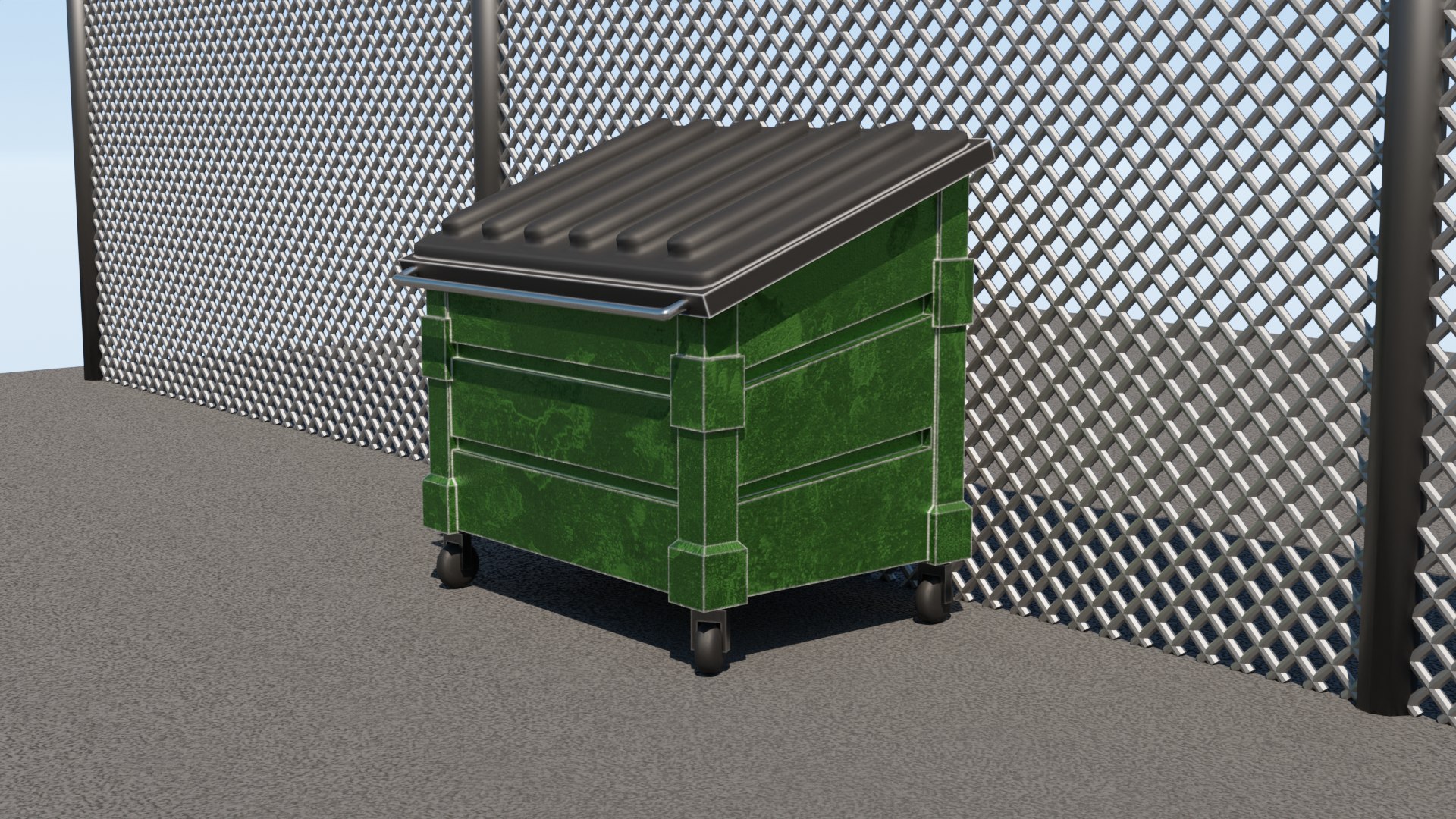3D Stylized Garbage Container model - TurboSquid 1963708