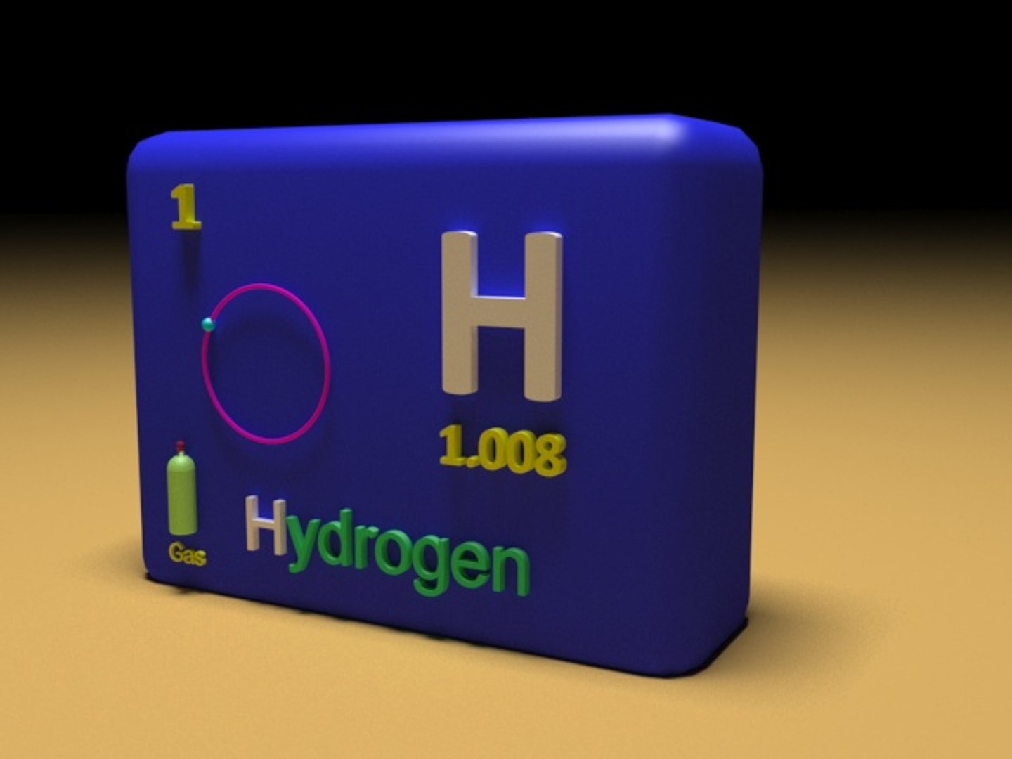 3D Periodic Hydrogen - TurboSquid 1293493