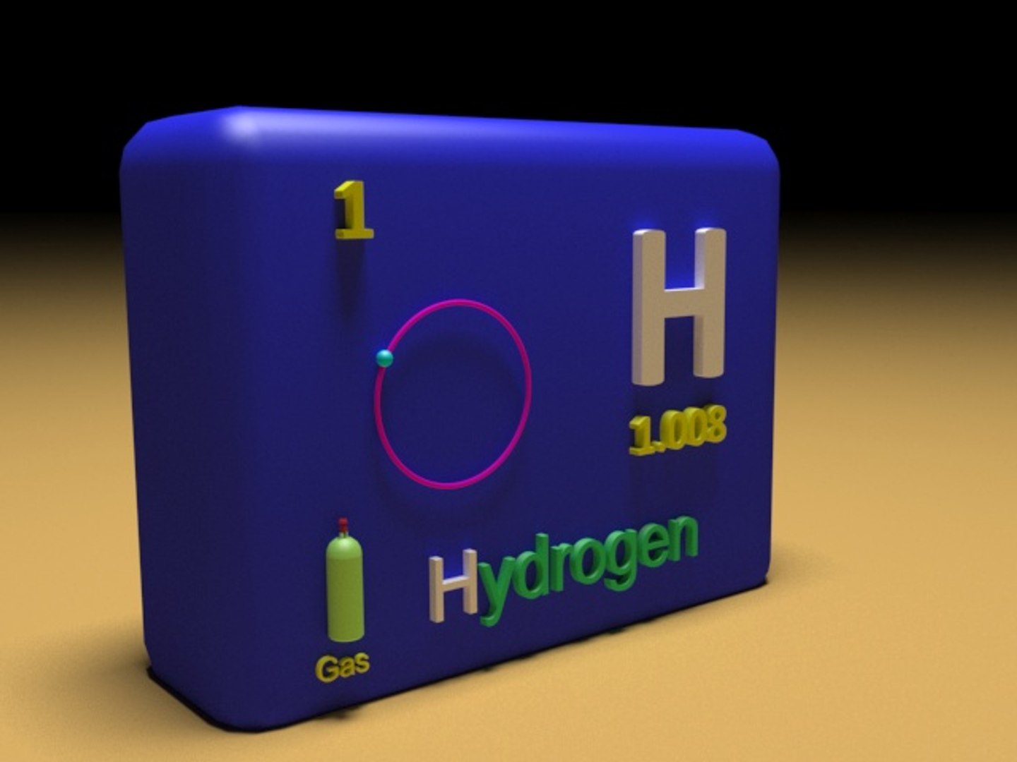 3D Periodic Hydrogen - TurboSquid 1293493
