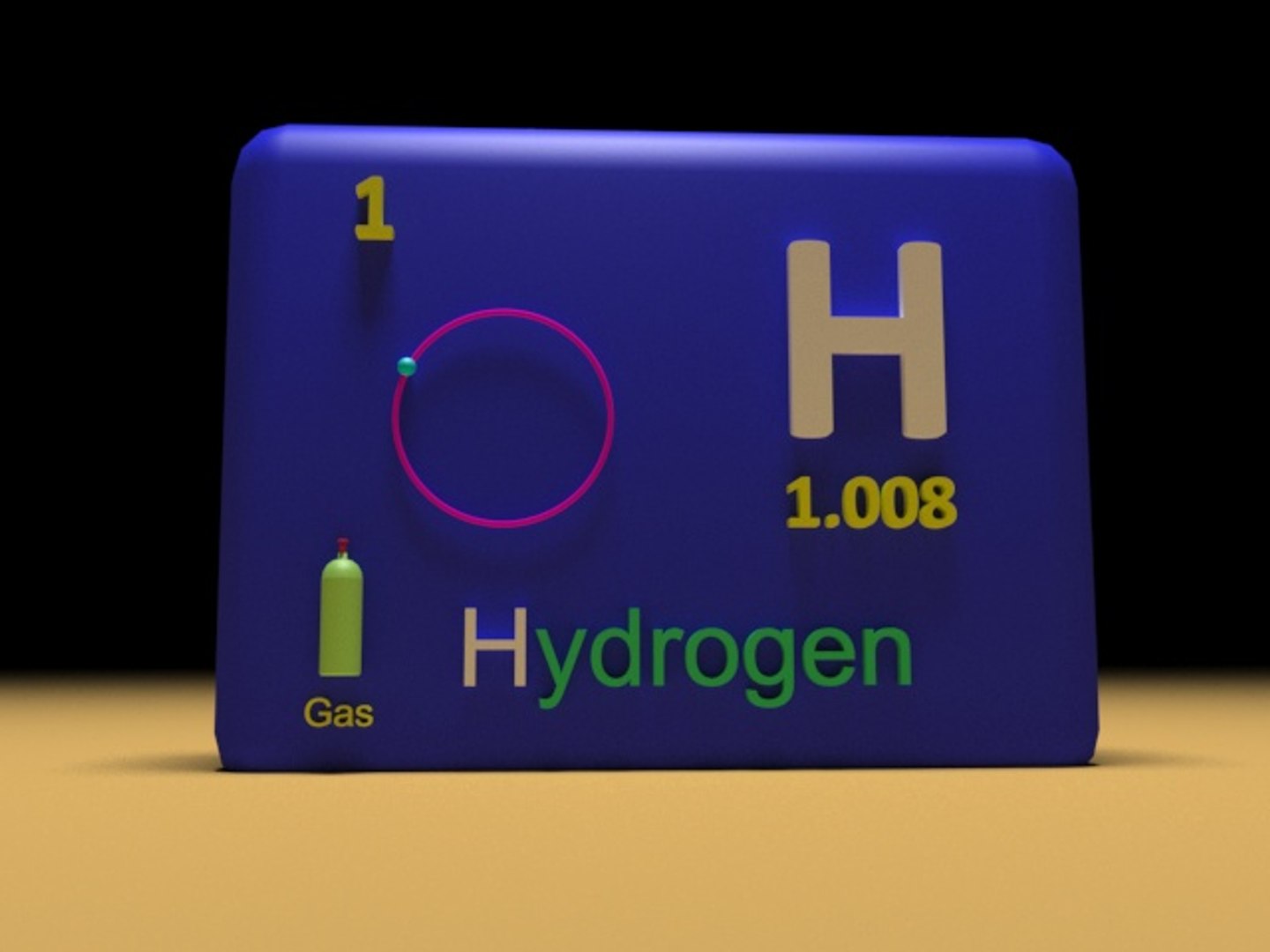 3D Periodic Hydrogen - TurboSquid 1293493