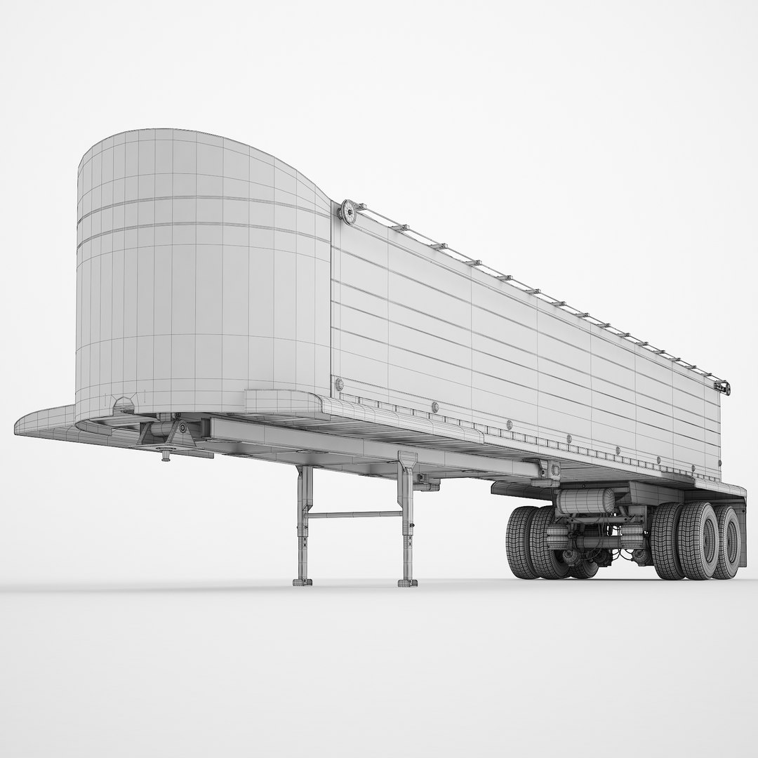 End Dump Trailer 01 3D Model - TurboSquid 2032044