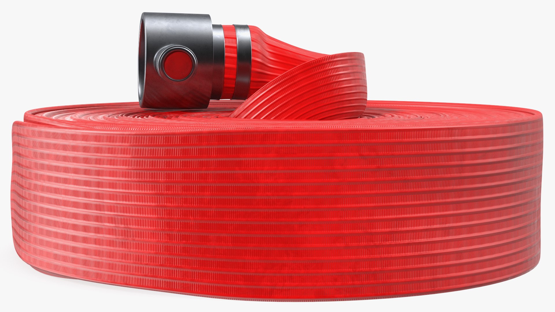 3D Coiled Fire Hose Red model - TurboSquid 1836621