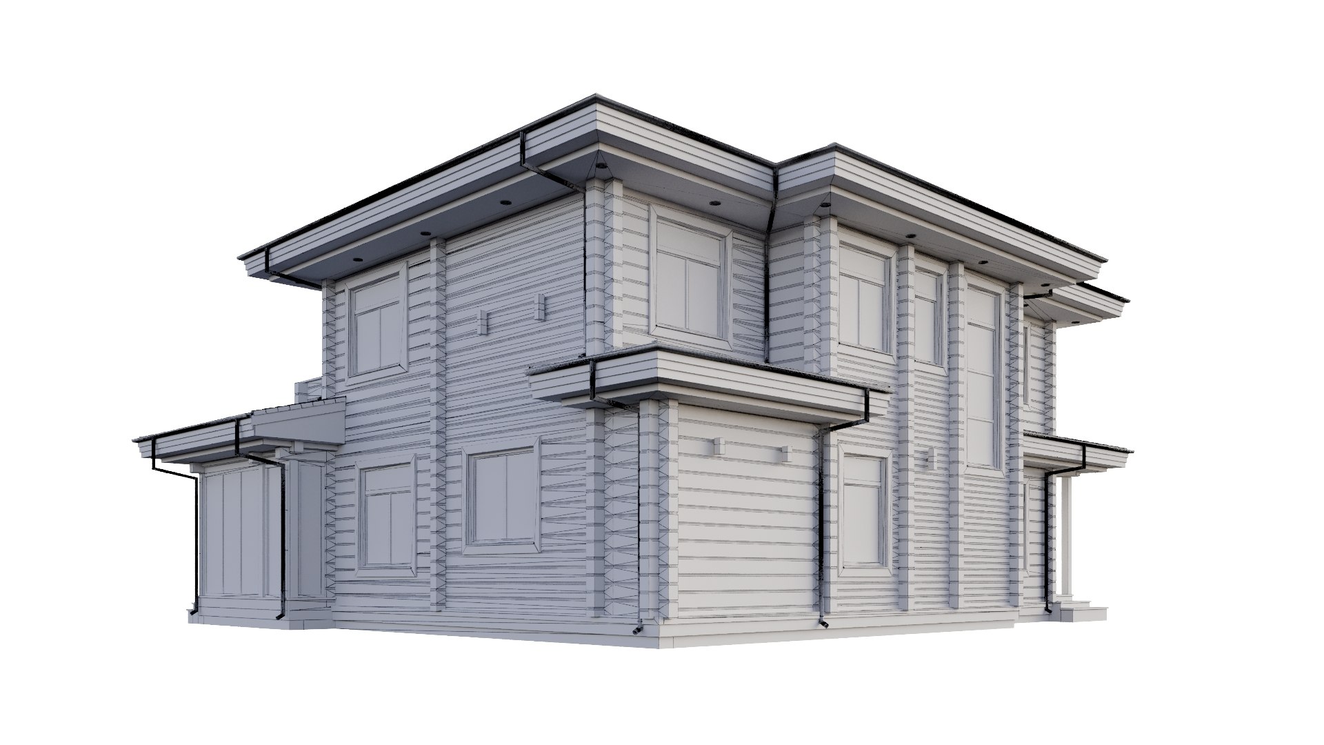 Wooden Cottage House 1 3D Model - TurboSquid 2055519